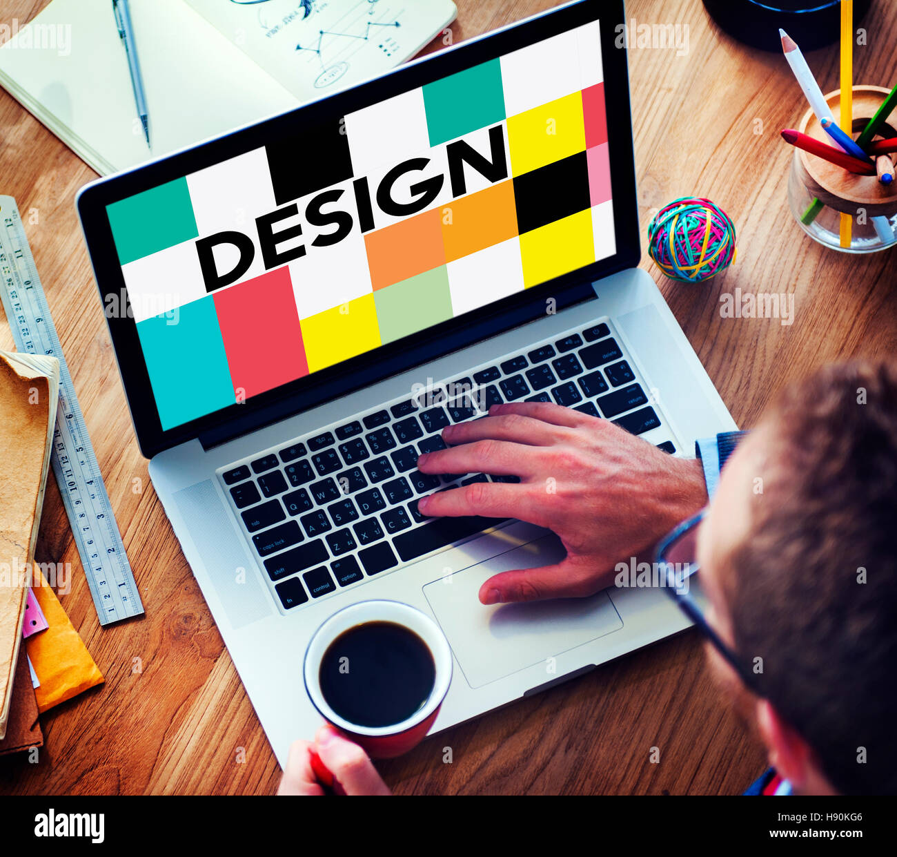 Design Drawing Outline Planning Purpose Creative Concept Stock Photo ...