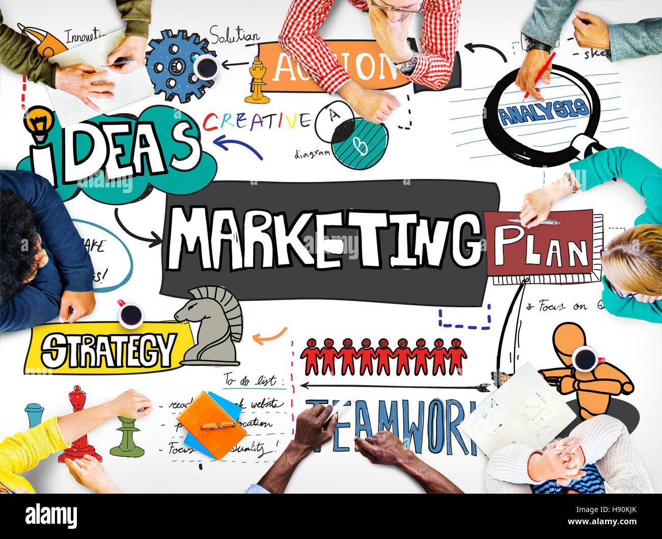 Marketing Commercial Advertising Plan Concept Stock Photo - Alamy