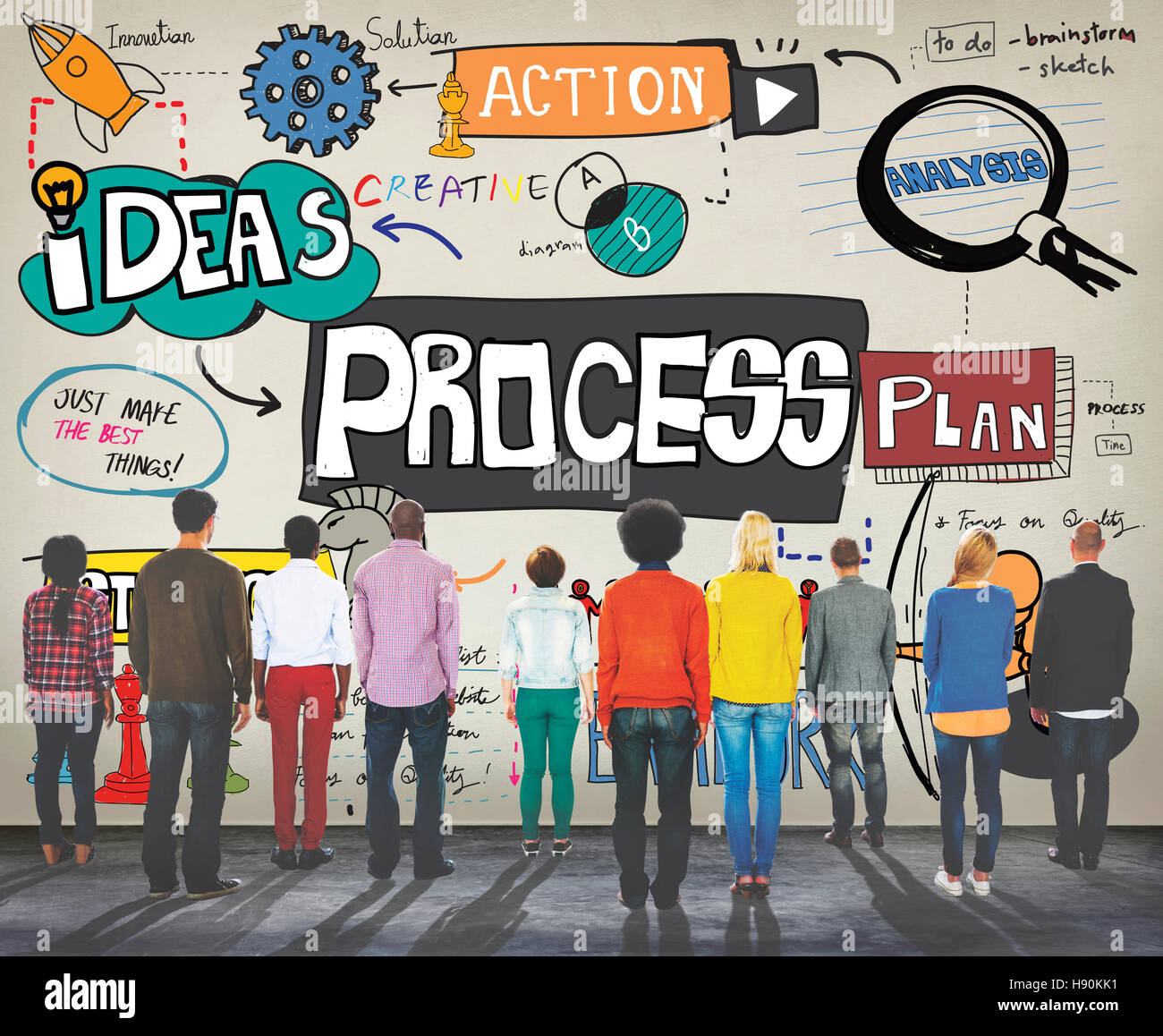 Process Plan Action Business Concept Stock Photo - Alamy