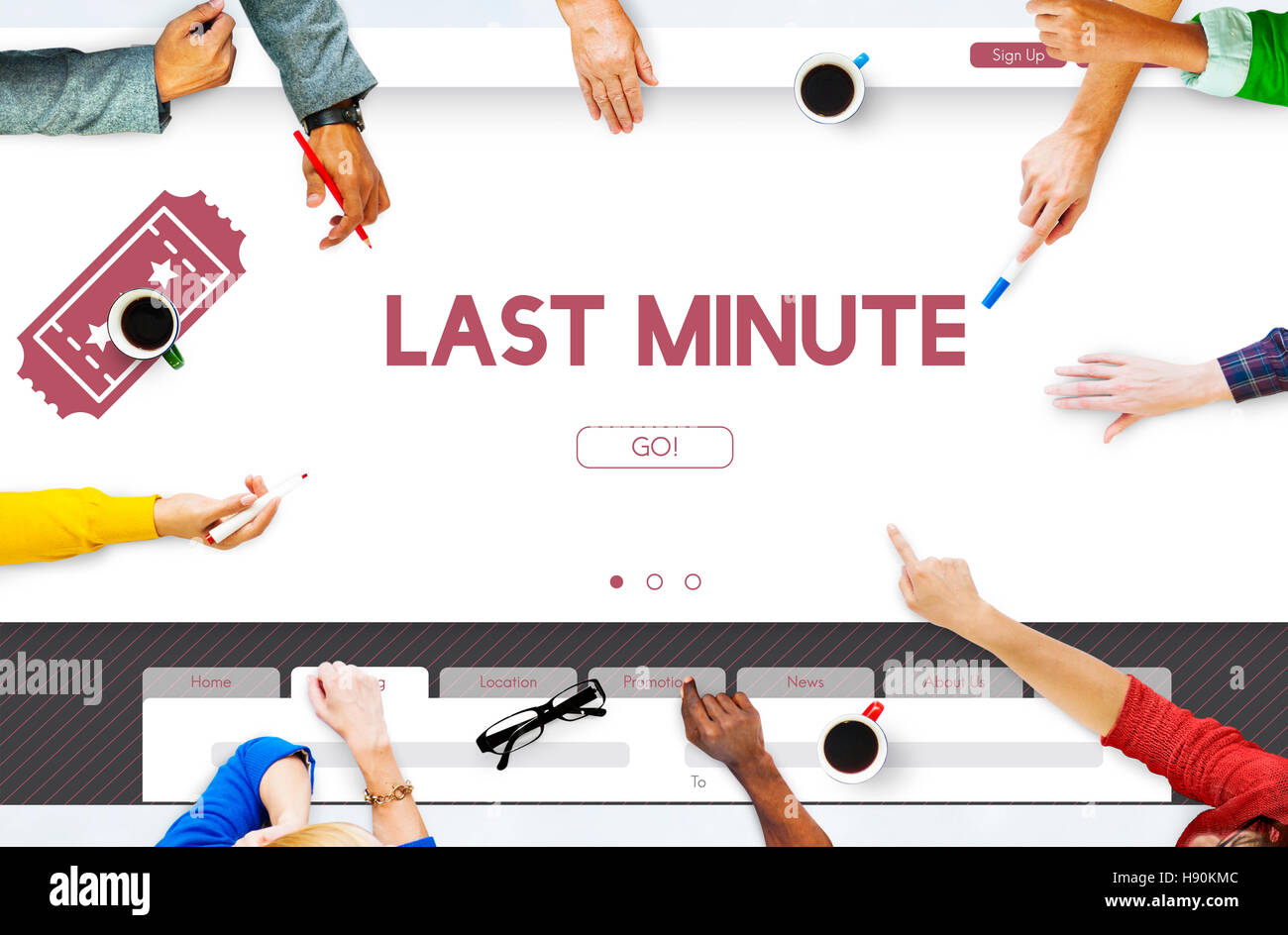 Chance Last Ticket Travel Due Concept Stock Photo - Alamy