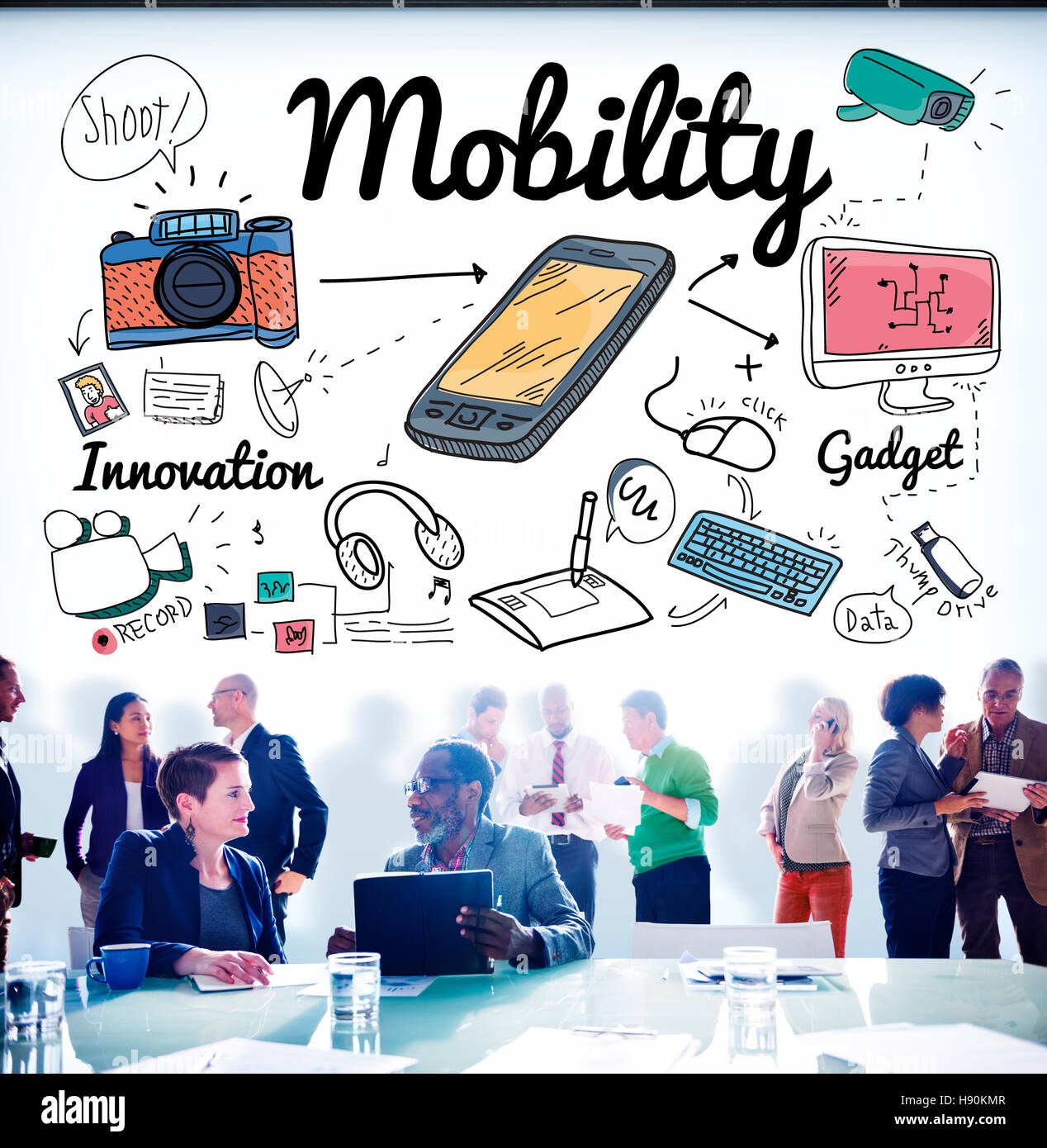 Mobility Smartphone Communication Technology Concept Stock Photo - Alamy