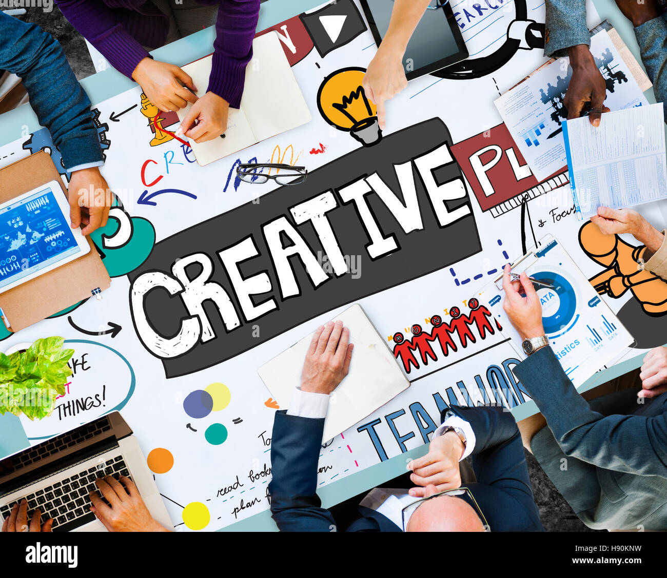 Creative Creativity Design Ideas Inspiration Innovation Concept Stock ...