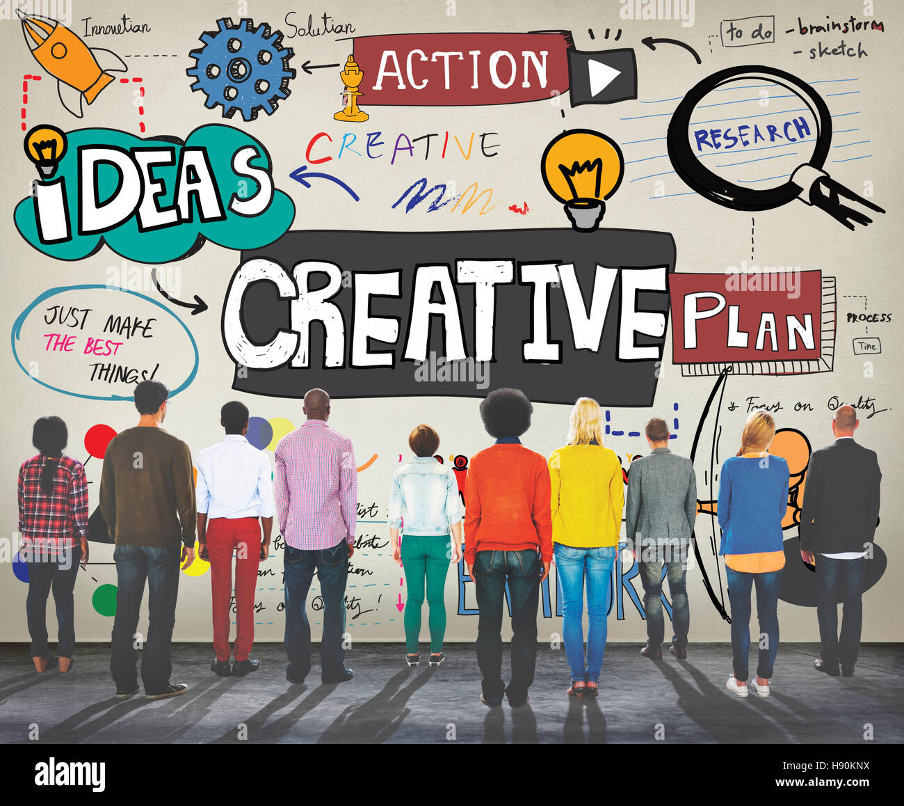 Creative Creativity Design Ideas Inspiration Innovation Concept Stock ...