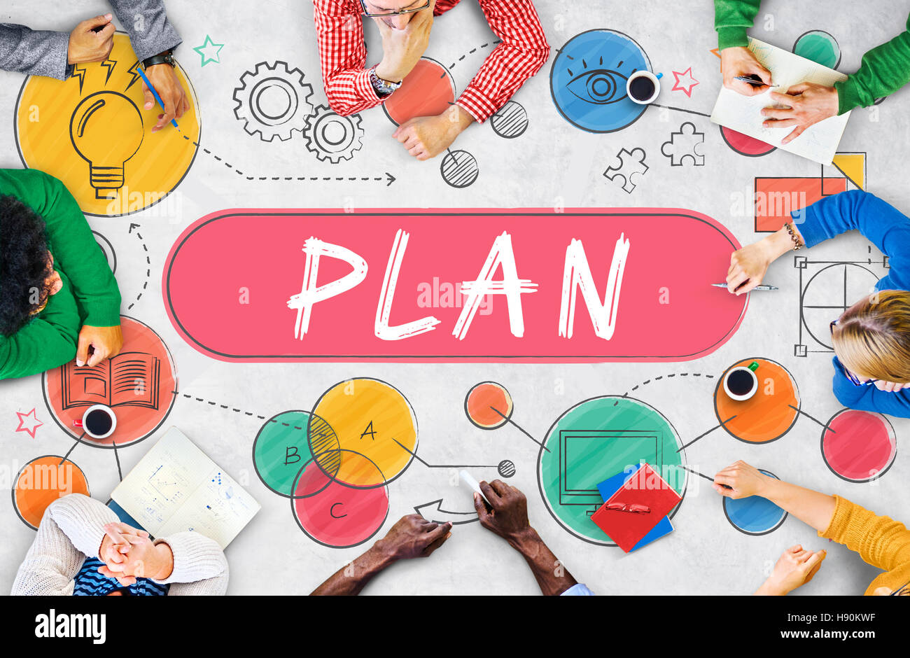 Plan Planning Vision Strategy Tactics Process Concept Stock Photo - Alamy