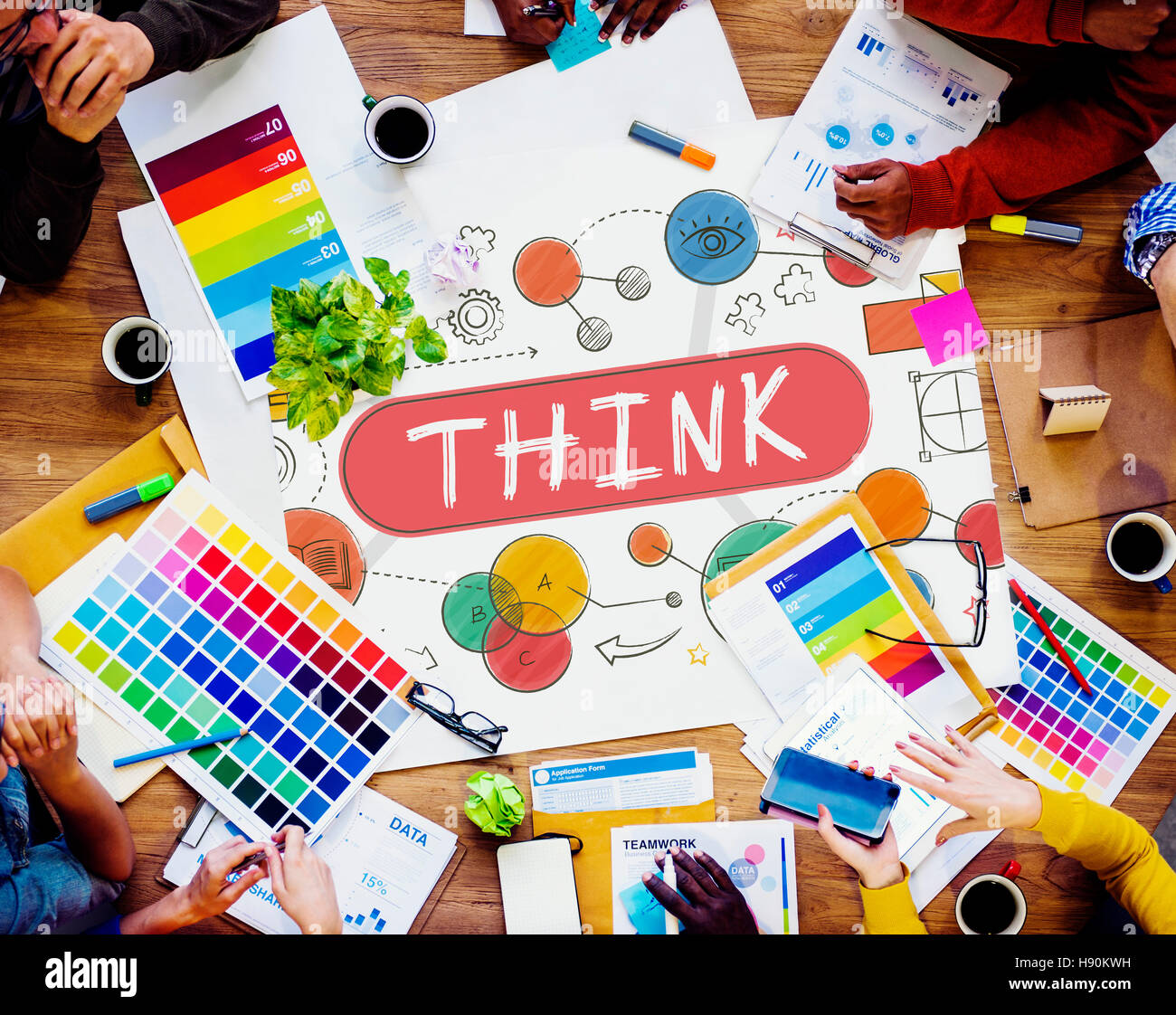 Think Thinking Planning Strategy Creative Concept Stock Photo - Alamy