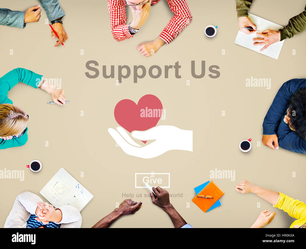 Support Community Cooperation Assistance Concept Stock Photo - Alamy
