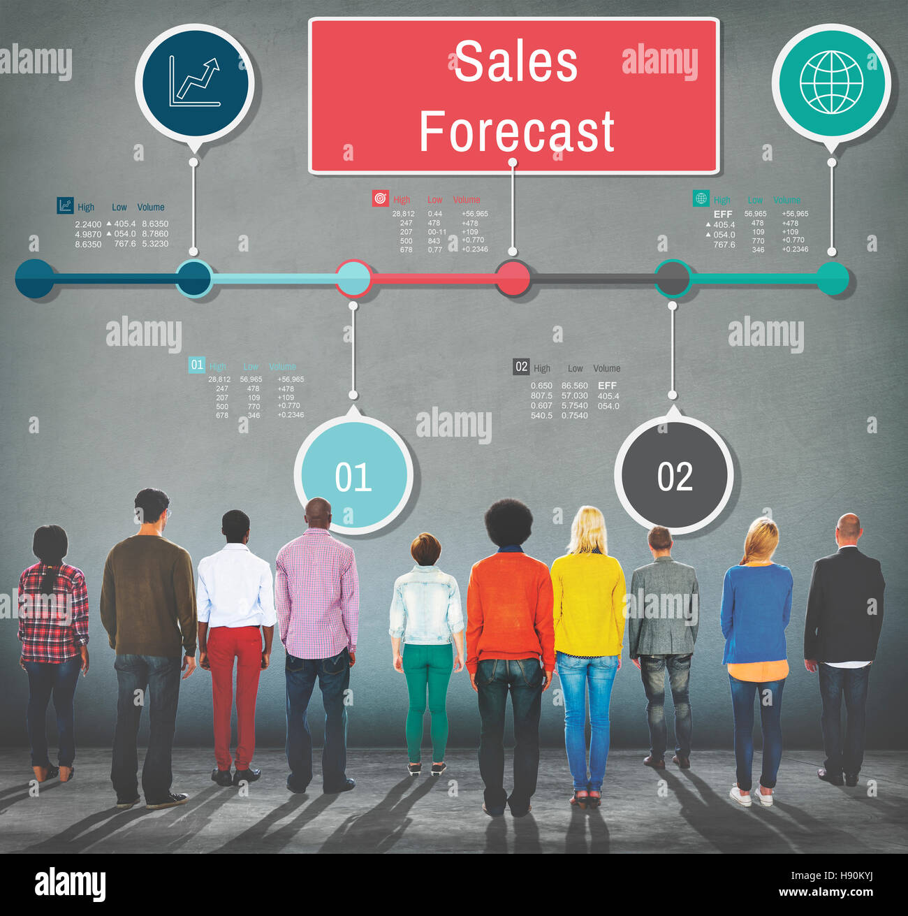 Sales Forecast Strategy Planning Vision Marketing Concept Stock Photo ...