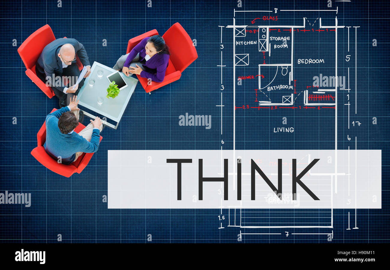 Think Thinking Thoughtful Thoughts Ideas Mind Concept Stock Photo - Alamy