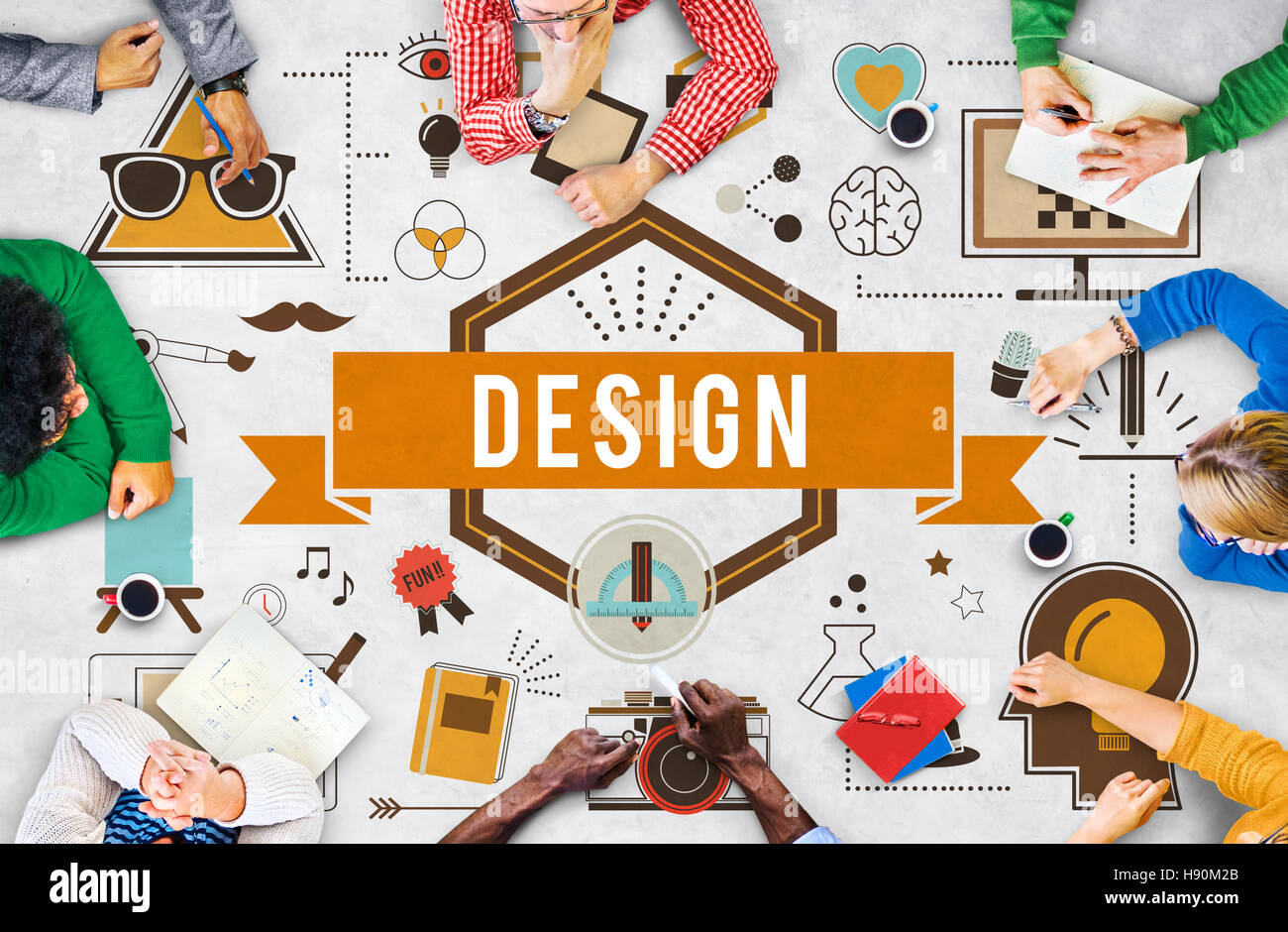 Design Creative Ideas Model Planning Sketch Concept Stock Photo - Alamy