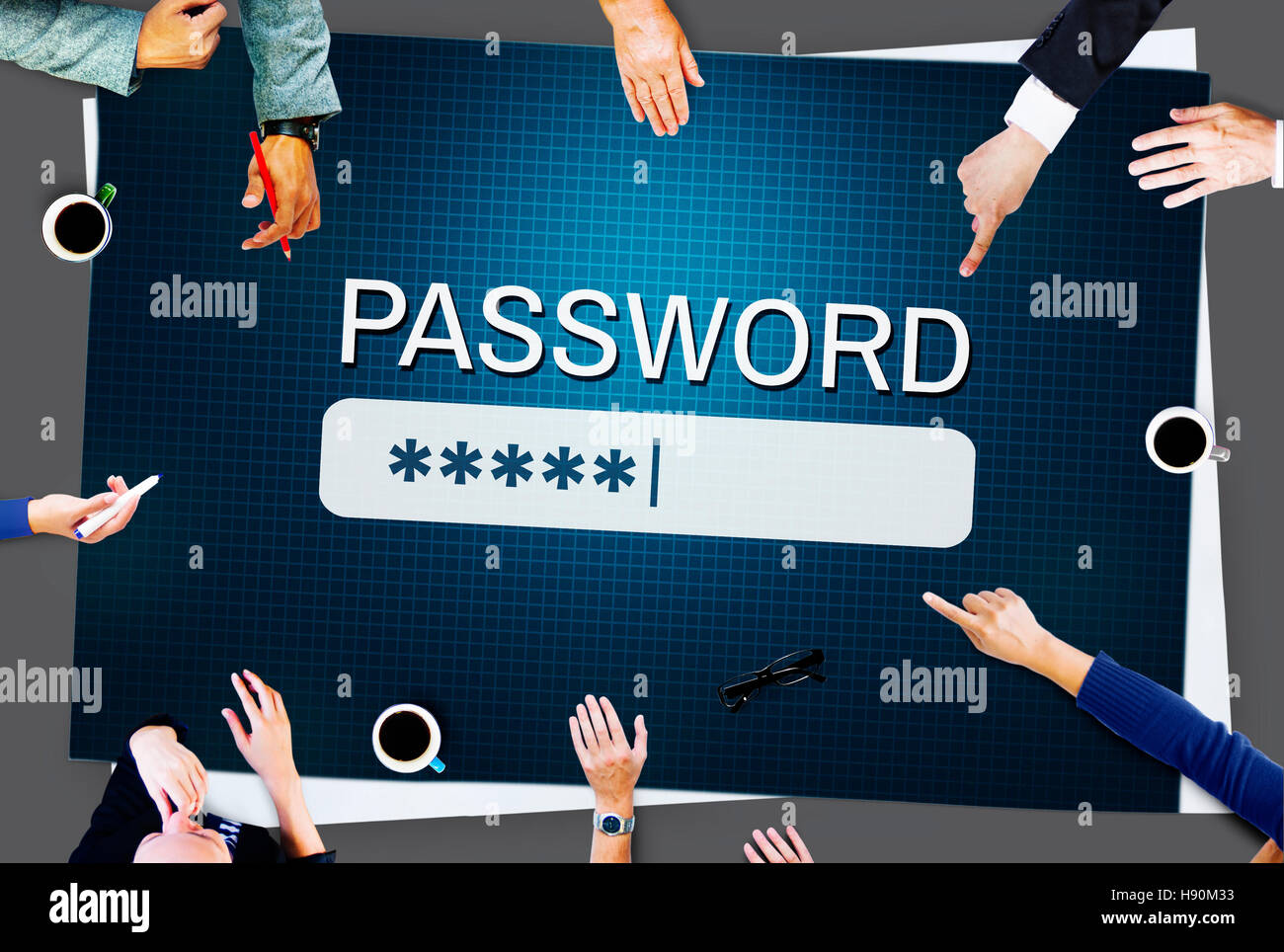 Password Access Firewall Internet Log-in Private Concept Stock Photo ...
