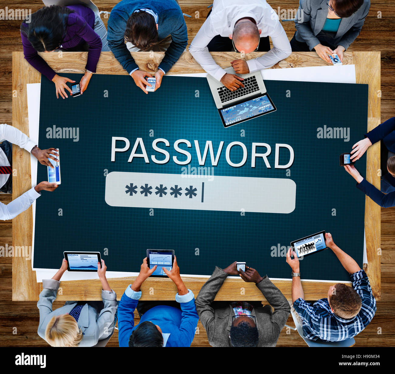 Password Access Firewall Internet Log-in Private Concept Stock Photo ...