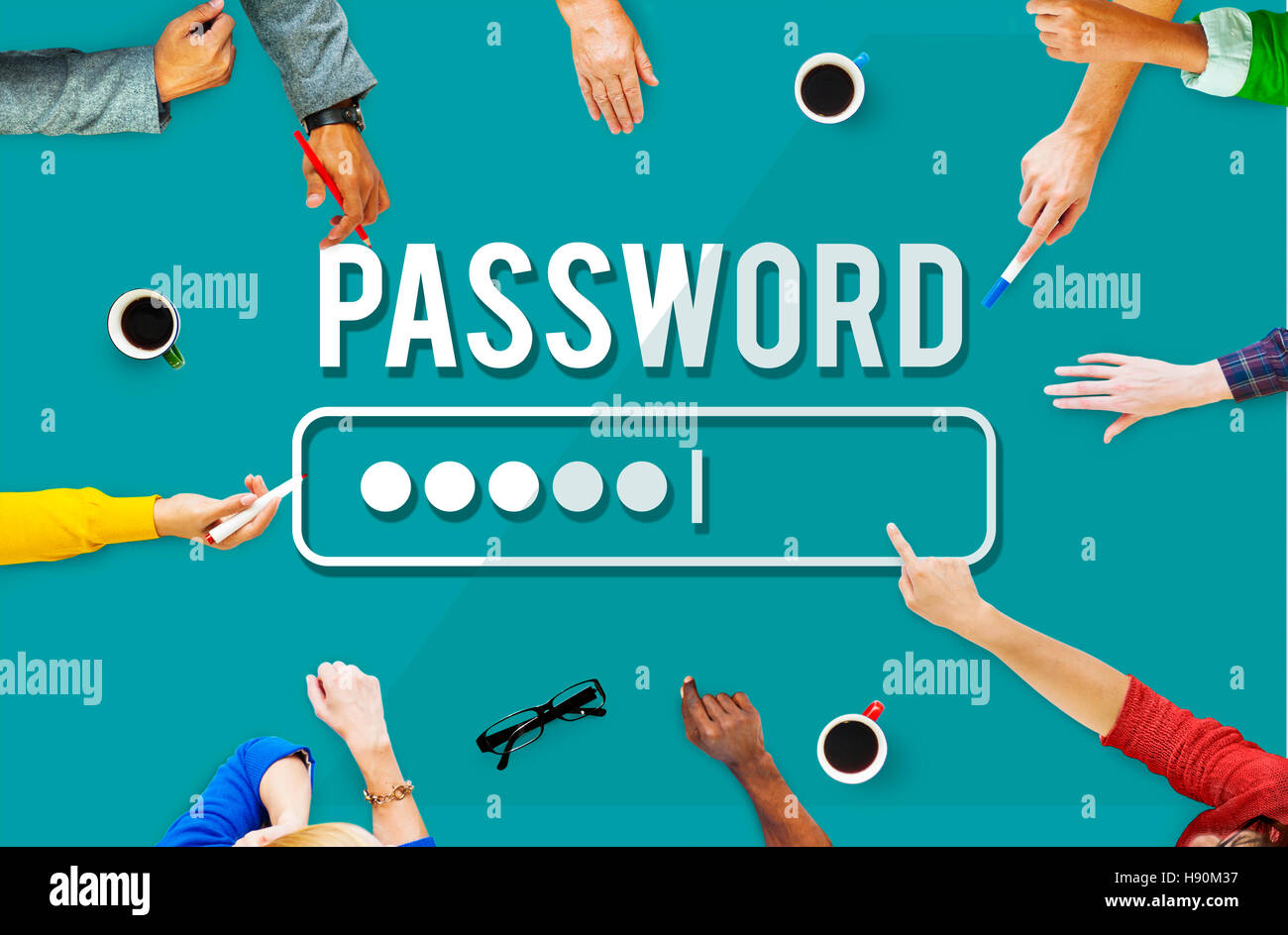 Password Access Firewall Internet Log-in Private Concept Stock Photo ...