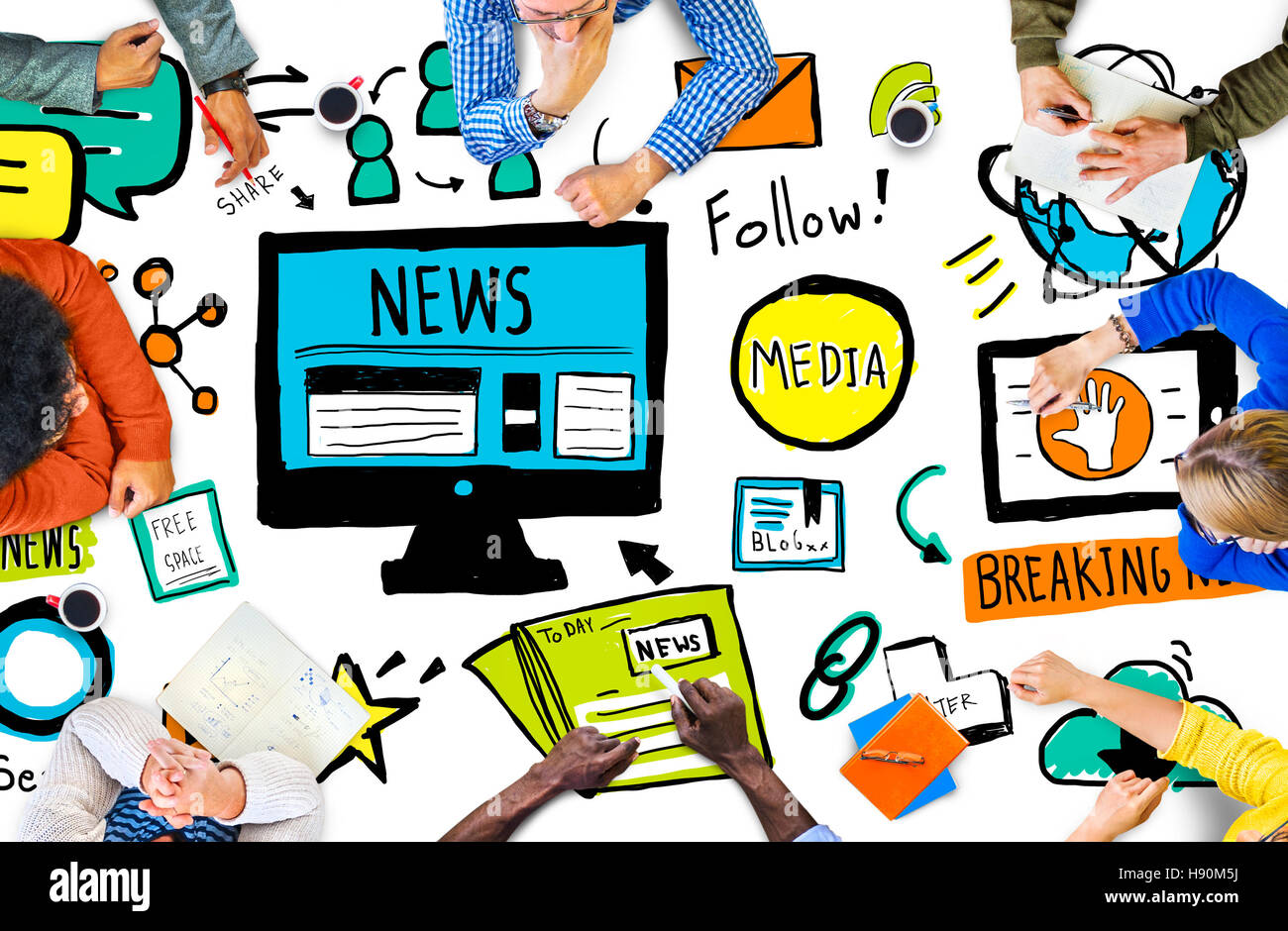 Studying concept newspaper headline hi-res stock photography and images ...
