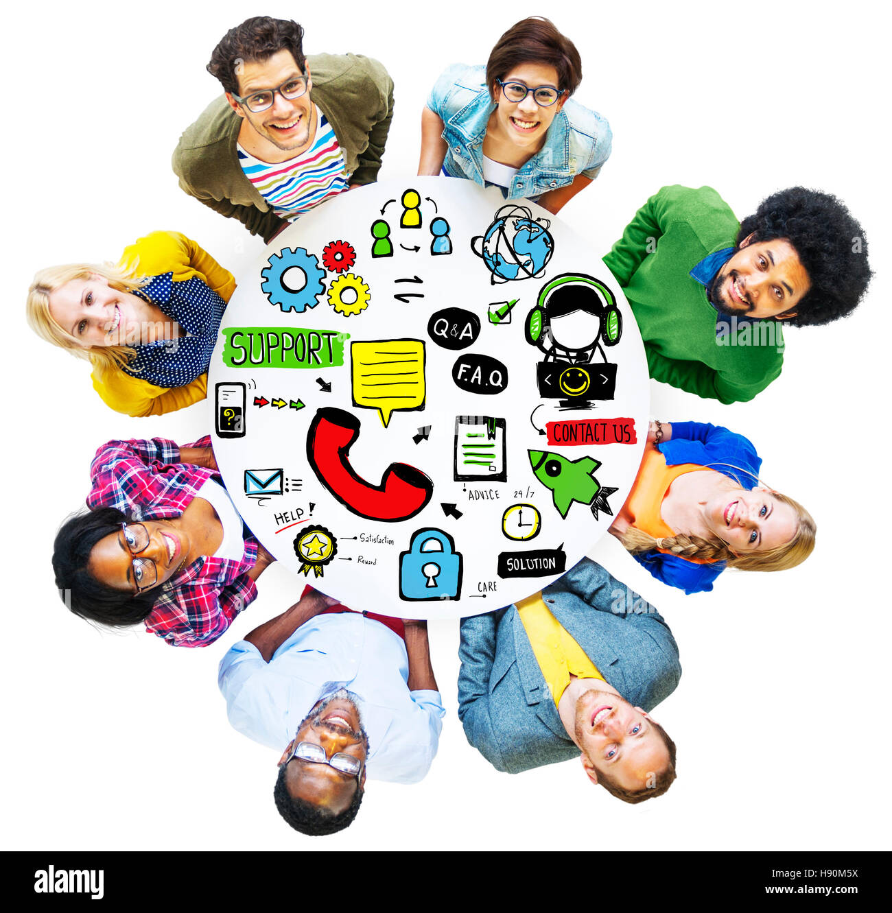 Support Help Solution Care Cooperation Assistance Togetherness Concept ...