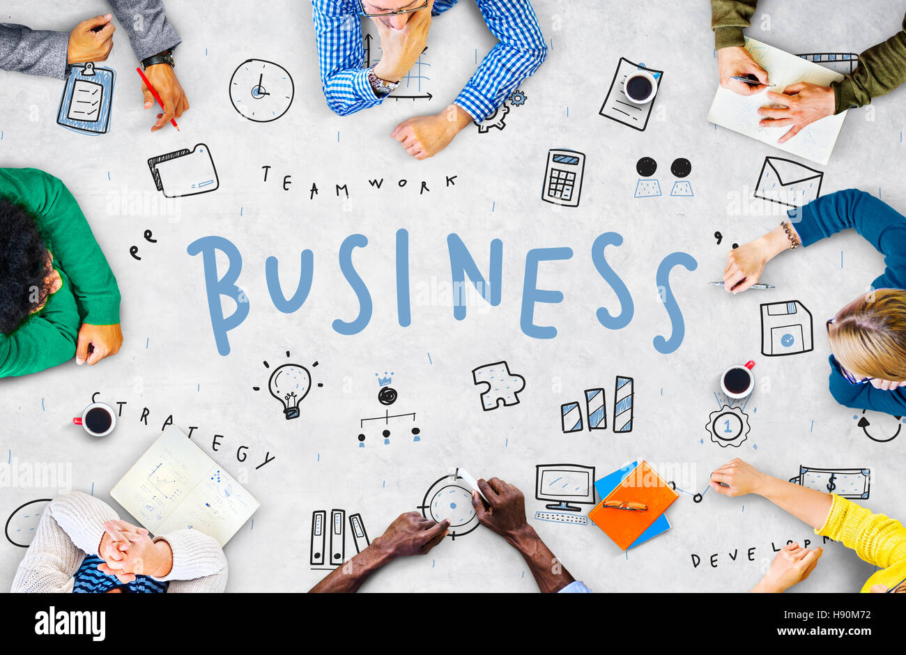 Strategy planning icons hi-res stock photography and images - Alamy