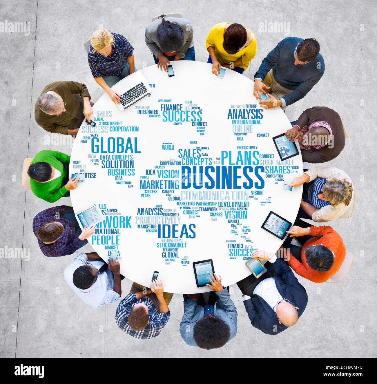 Business Global World Plans Organization Enterprise Concept Stock Photo ...
