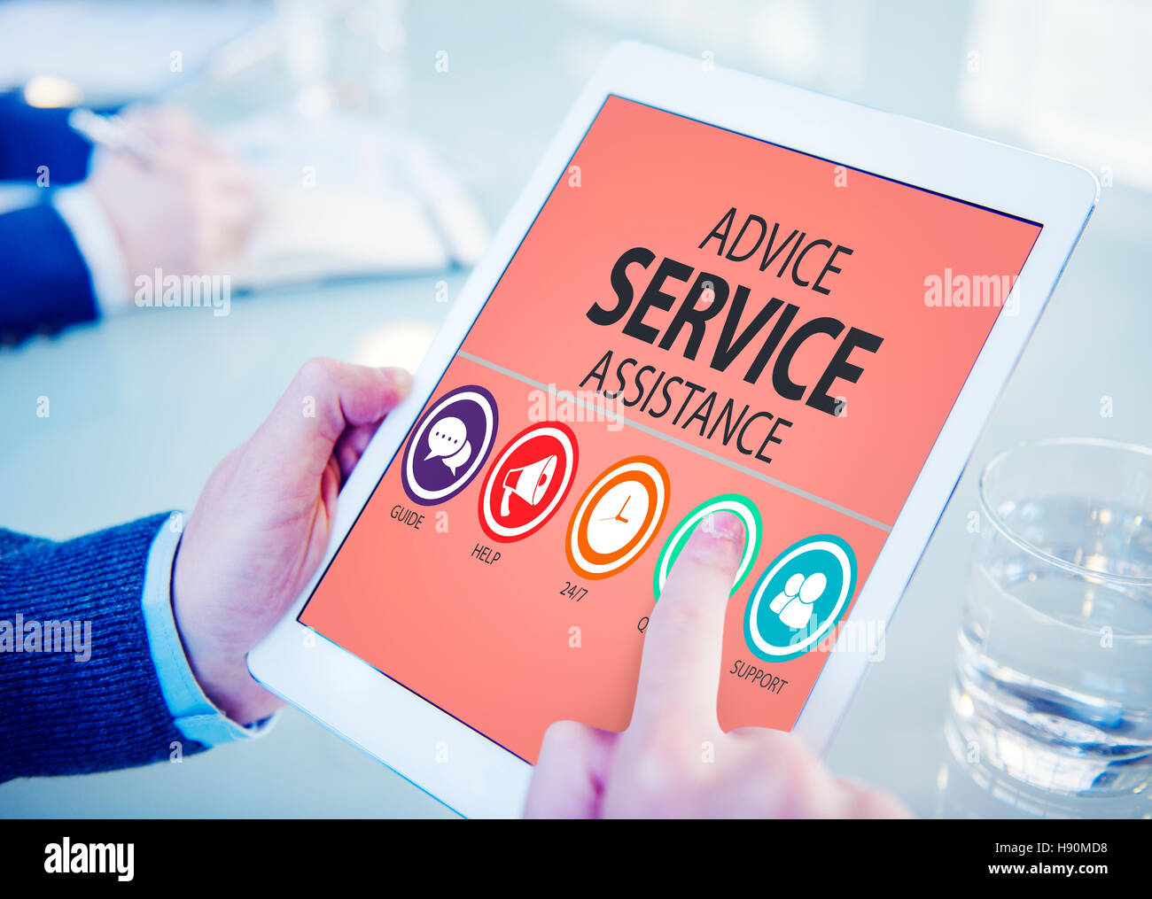 Advice Service Assistance Customer Care Support Concept Stock Photo - Alamy