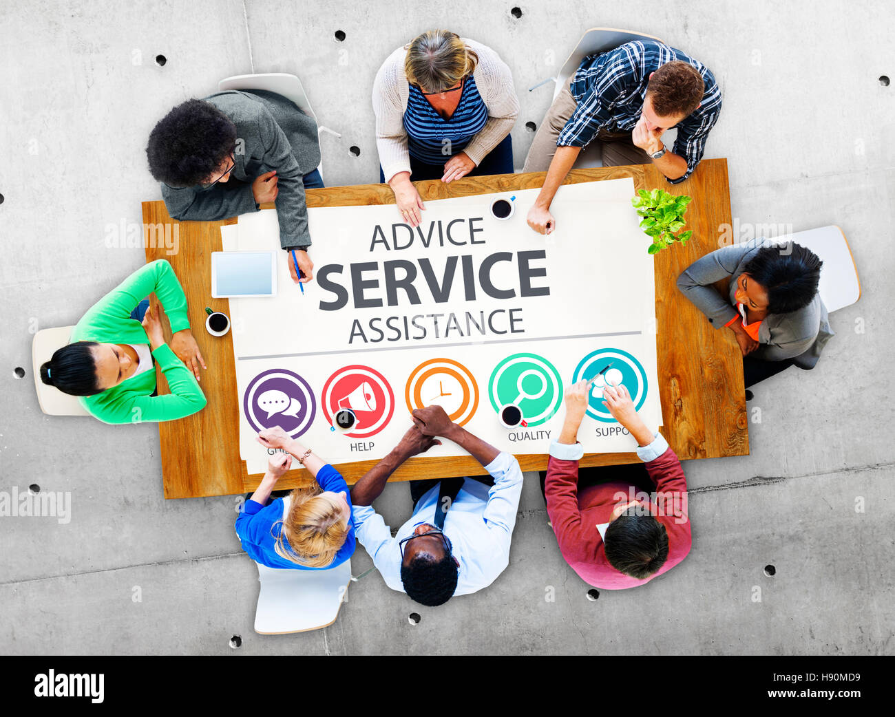 Advice Service Assistance Customer Care Support Concept Stock Photo - Alamy