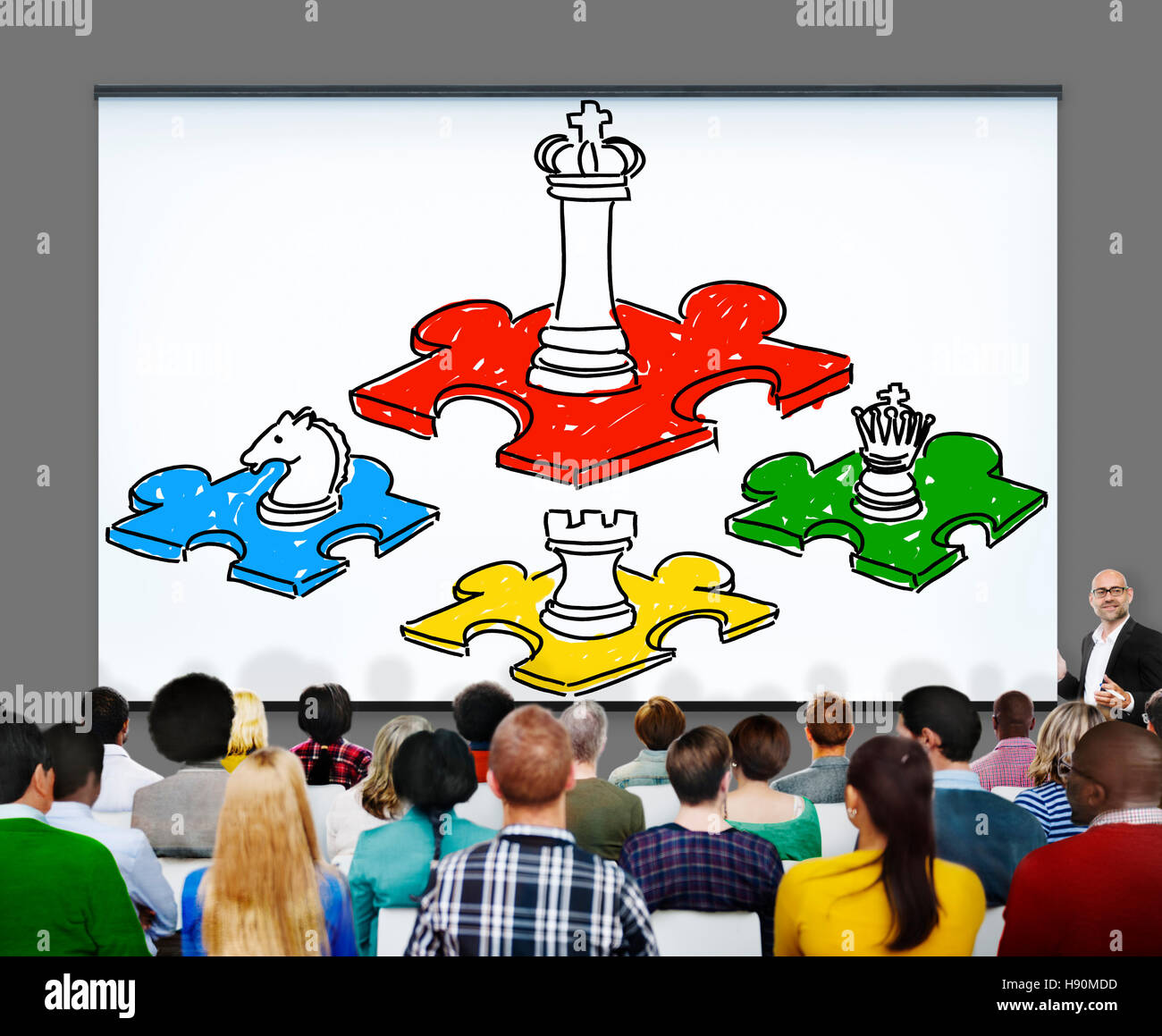 Chess Minded Game Tactics Leadership Strategy Concept Stock Photo - Alamy