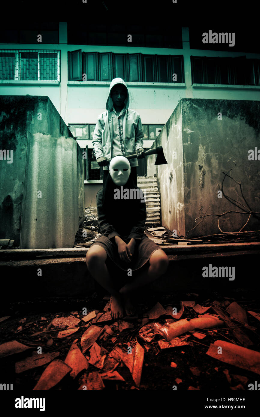 Halloween hunting,,Scary background for book cover ideas Stock Photo ...