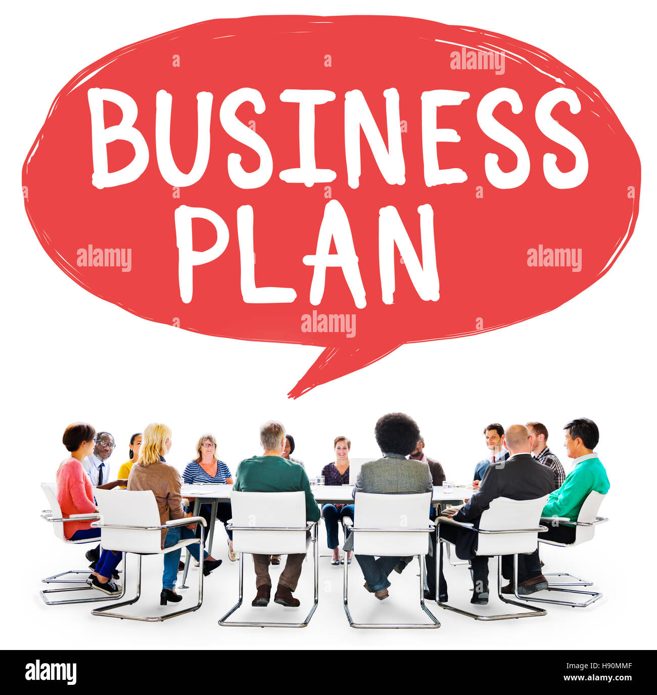 Business Plan Process Vision Analysis Strategy Concept Stock Photo - Alamy