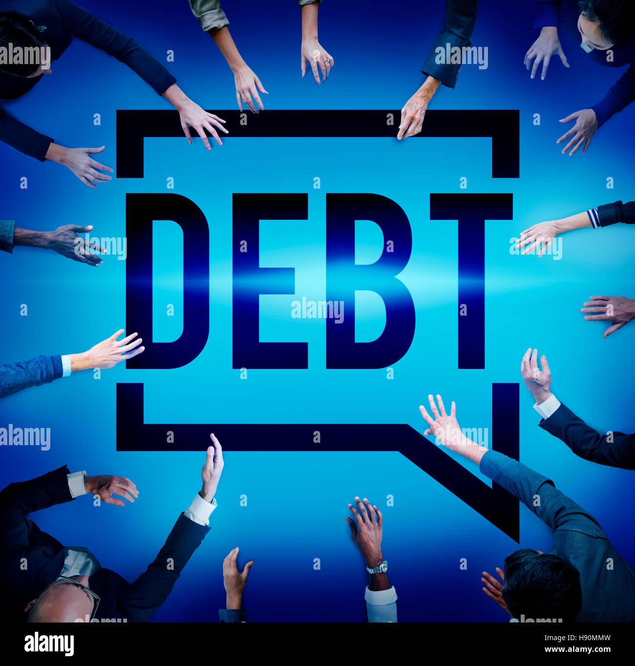 Debt Obligation Credit Finance Debit Concept Stock Photo - Alamy