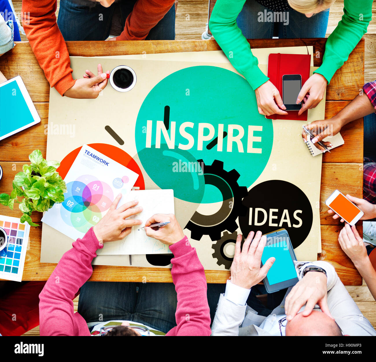 Inspire Ideas Innovate Imagination Inspiration Concept Stock Photo - Alamy