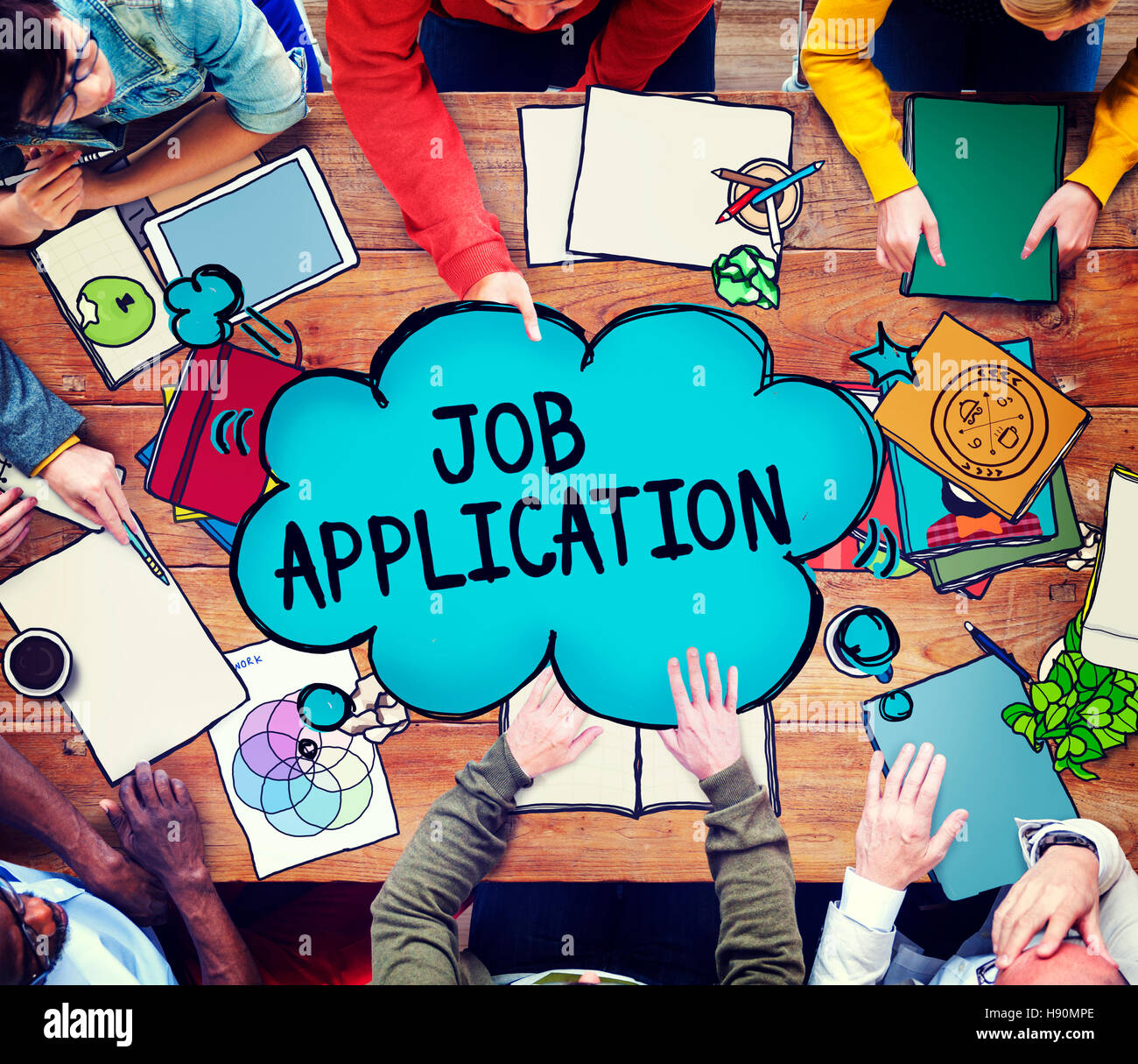 Job Application Career Hiring Employment Concept Stock Photo - Alamy