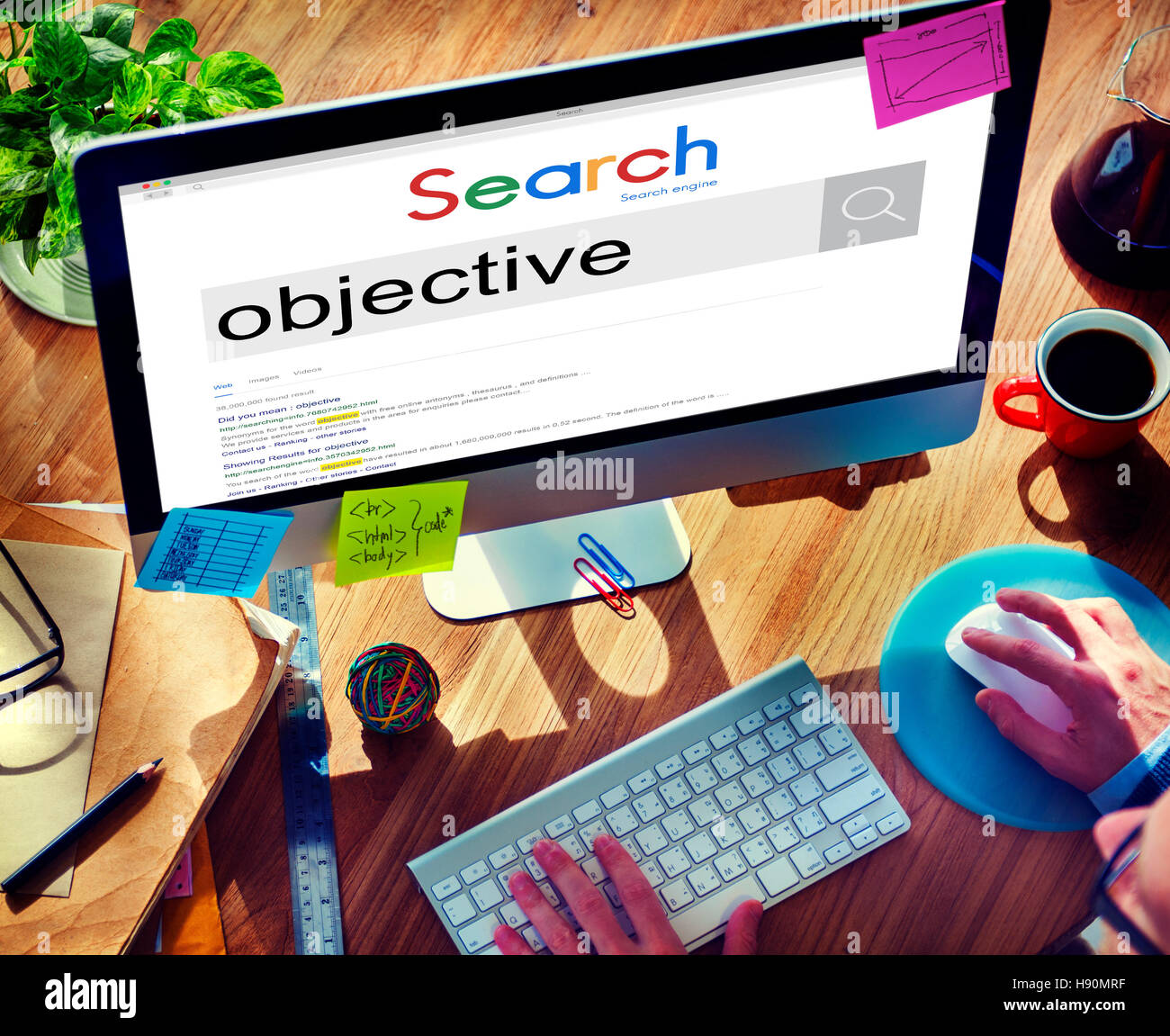 Objective Target Vision Purpose Mission Concept Stock Photo - Alamy