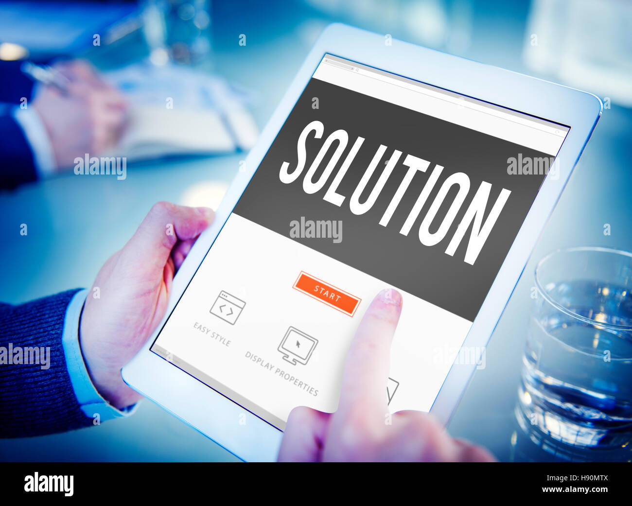 Solution Solving Problem Resolve Strategy Concept Stock Photo - Alamy