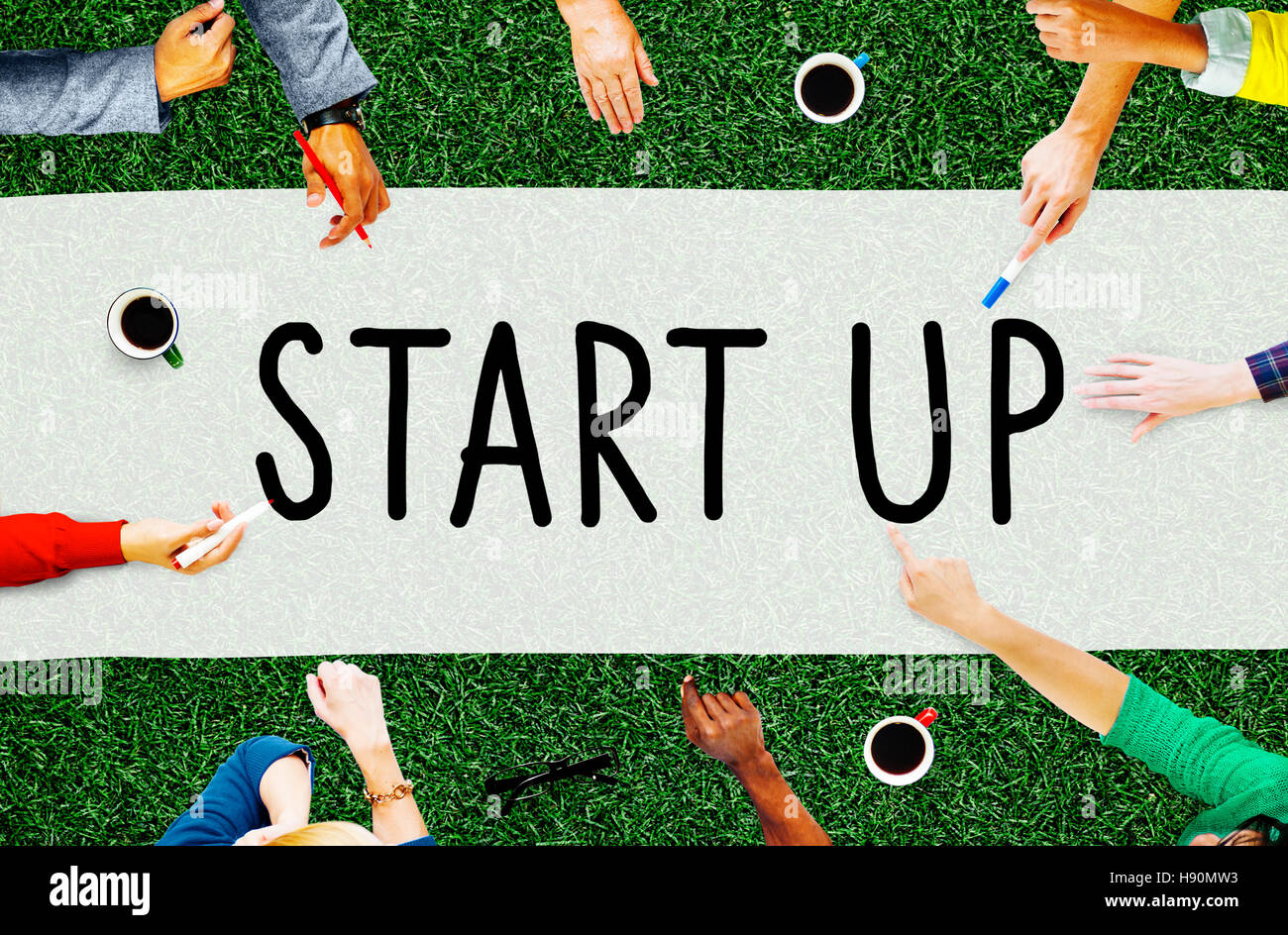 Startup Business Plan Creativity Ideas Inspiration Concept Stock Photo ...