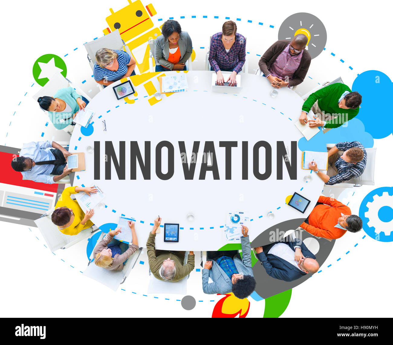 Innovation Plan Planning Ideas Launch Start Up Success Concept Stock ...