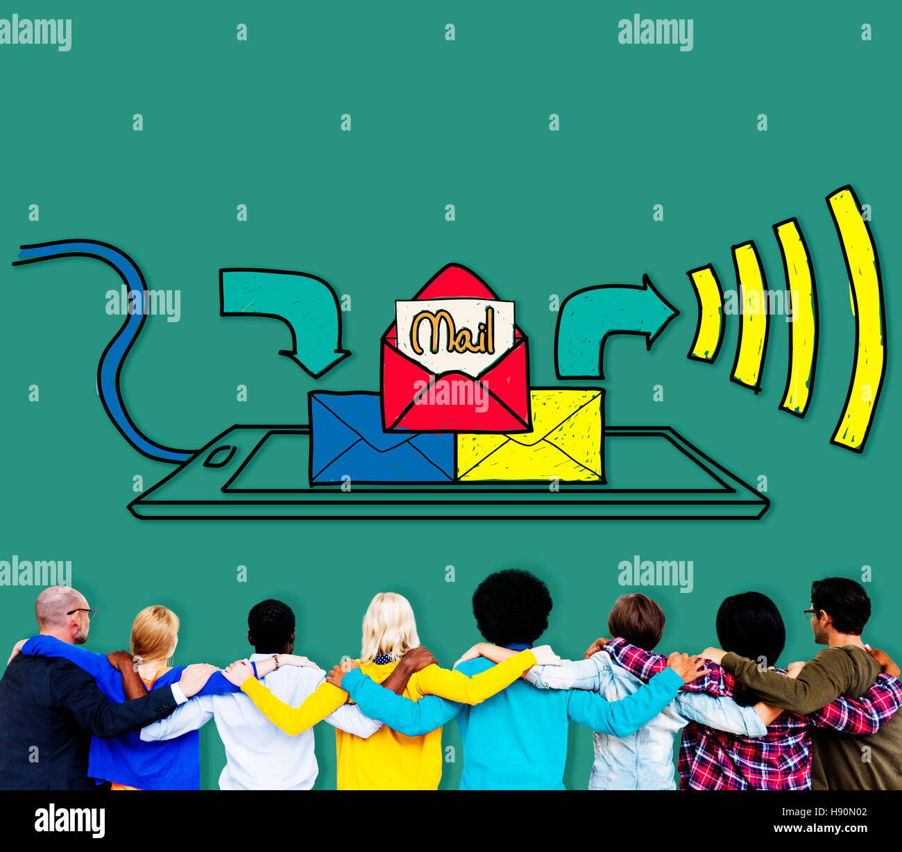 Mail Inbox Message Communication Technology Concept Stock Photo - Alamy