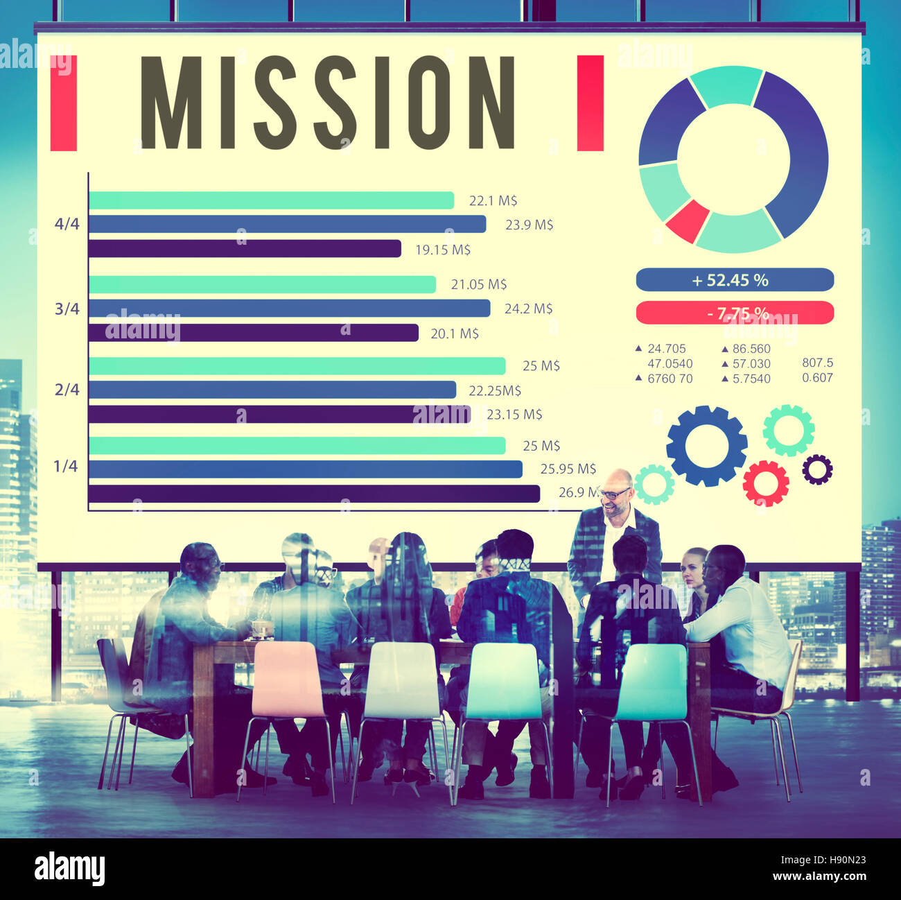 Mission Solution Target strategy Vision Concept Stock Photo - Alamy