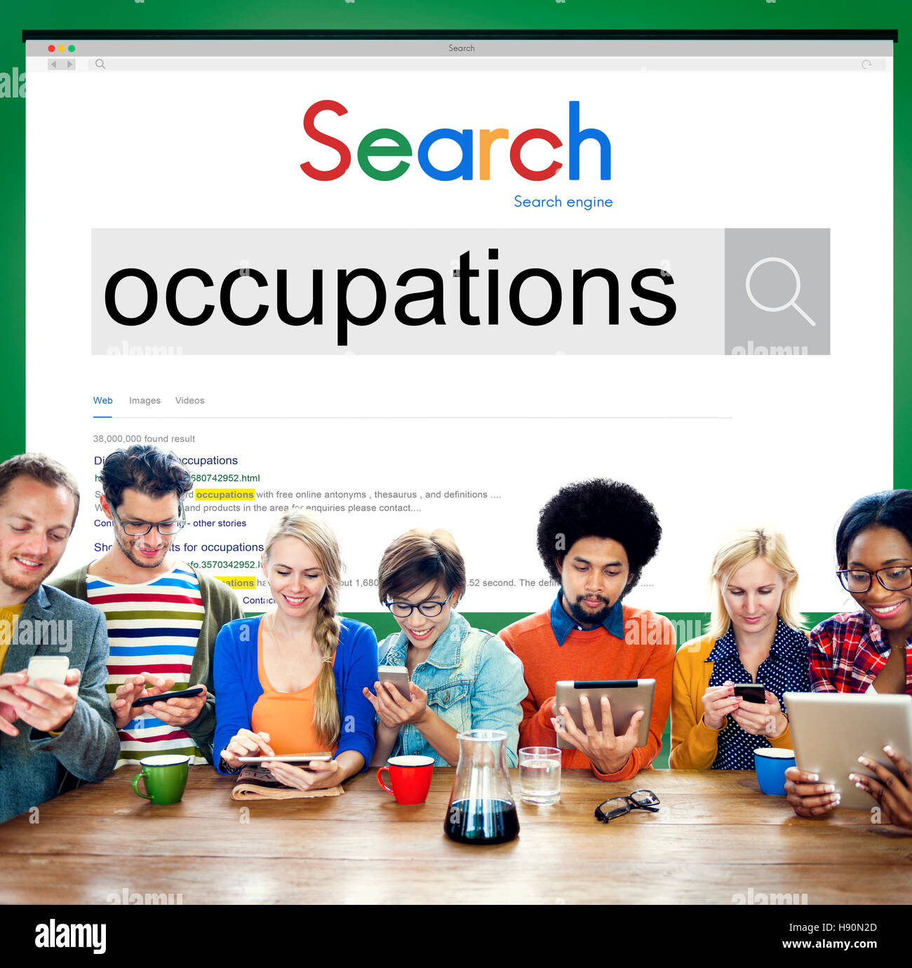 Occupations Career Employment Recruitment Position Concept Stock Photo ...