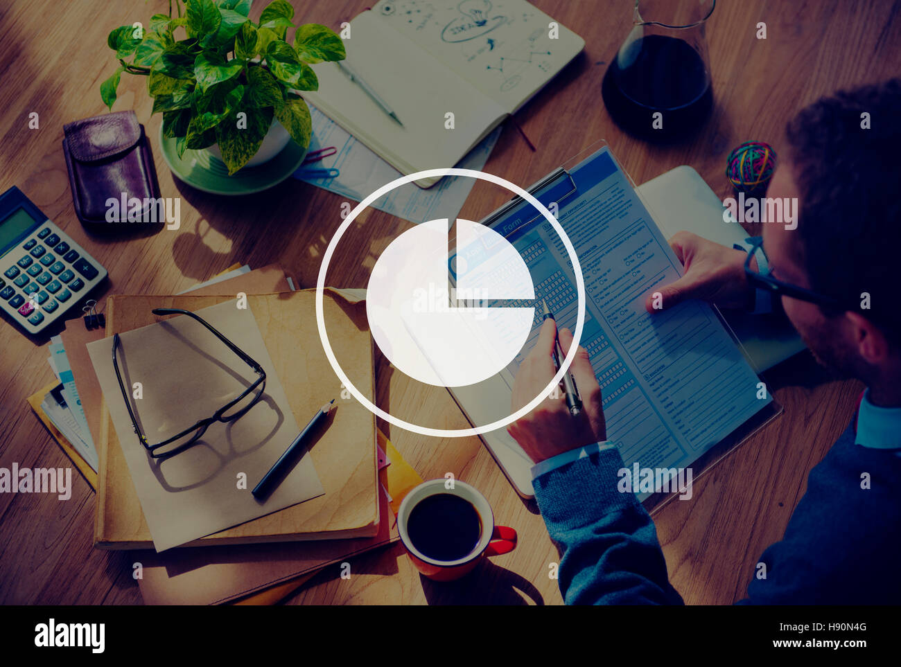 Market Share Business Graph Chart Competition Concept Stock Photo - Alamy