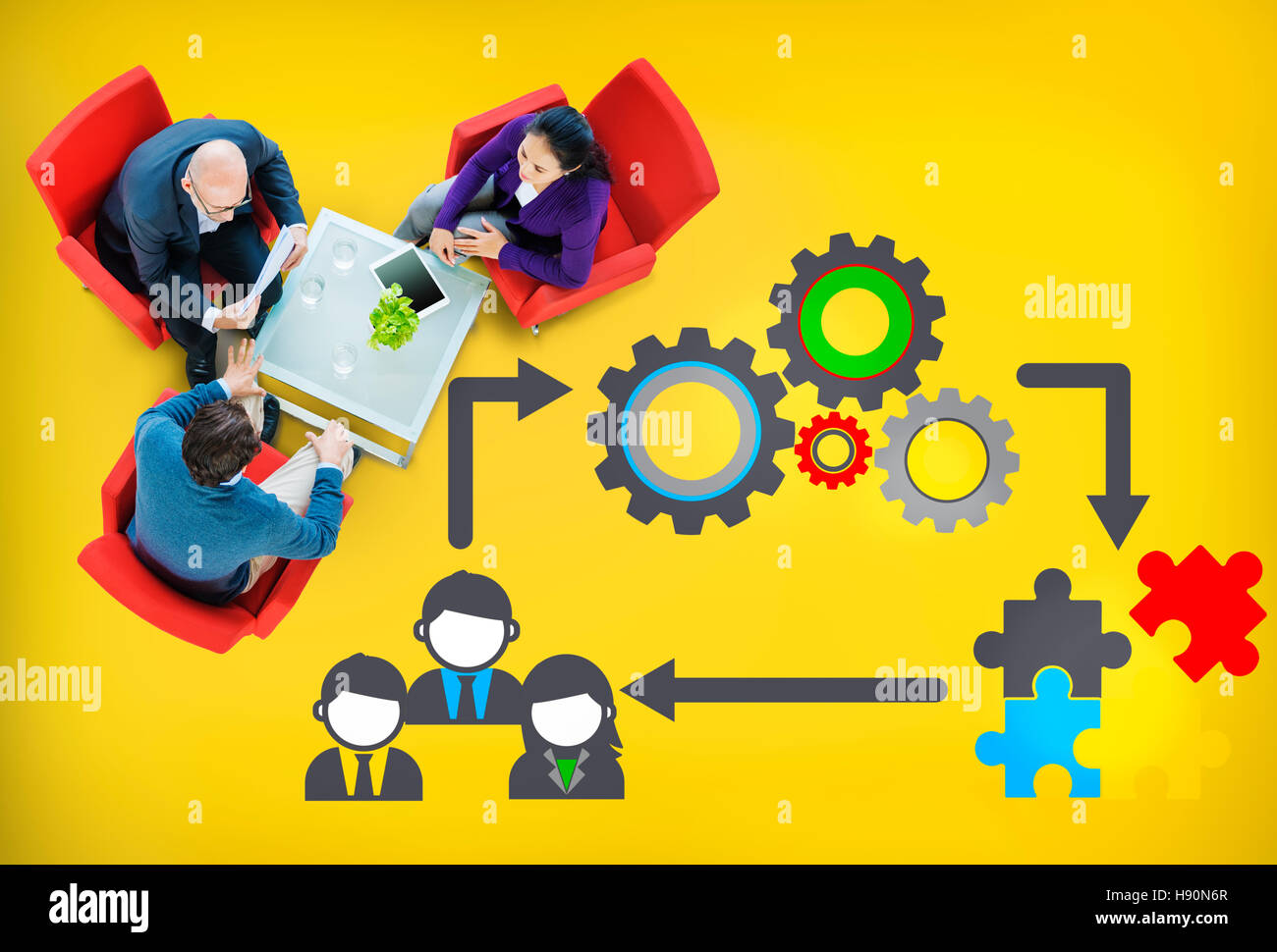 Team Teamwork Collaboration Corporate Concept Stock Photo - Alamy