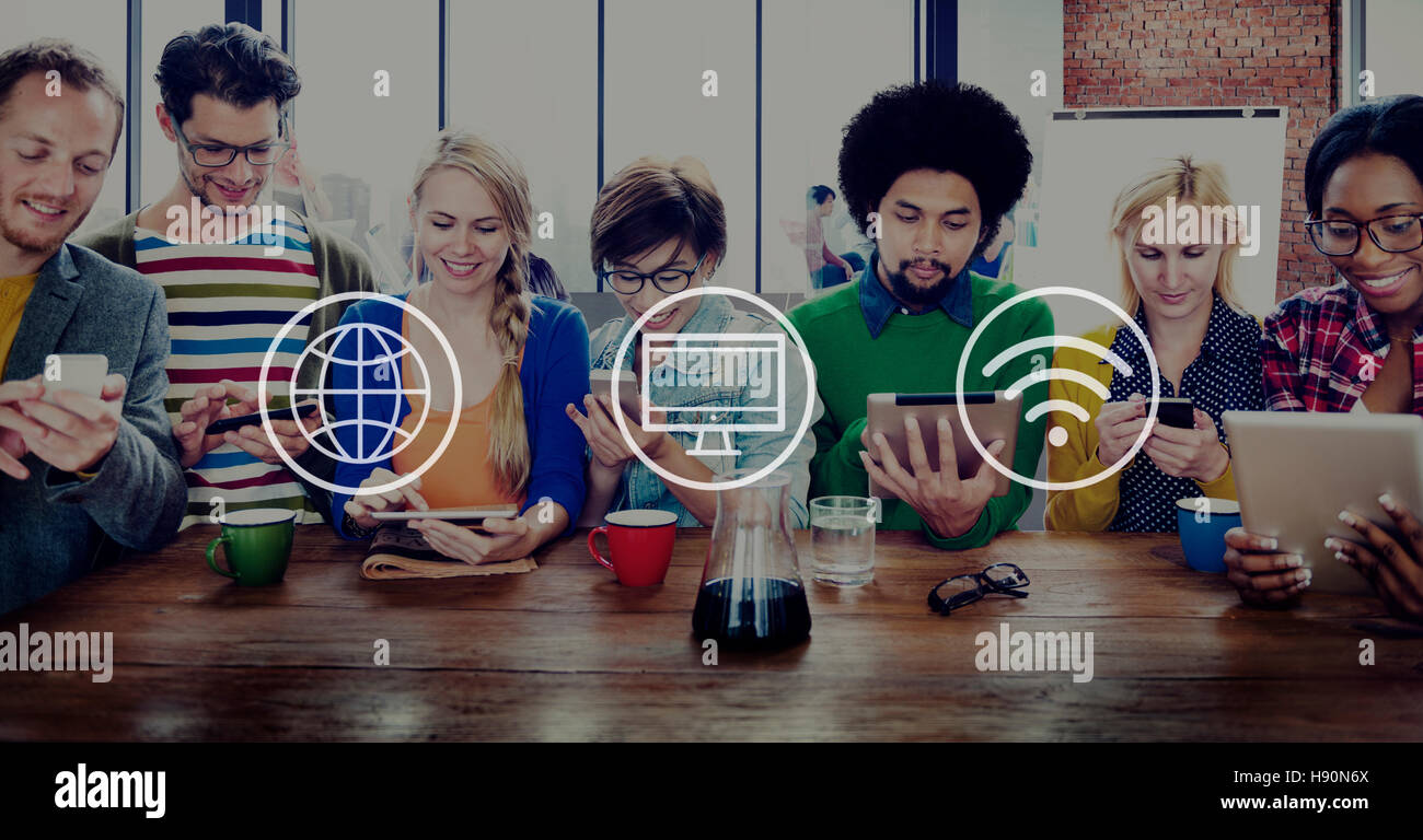 Global Worldwide Digital Modern Connection Concept Stock Photo - Alamy