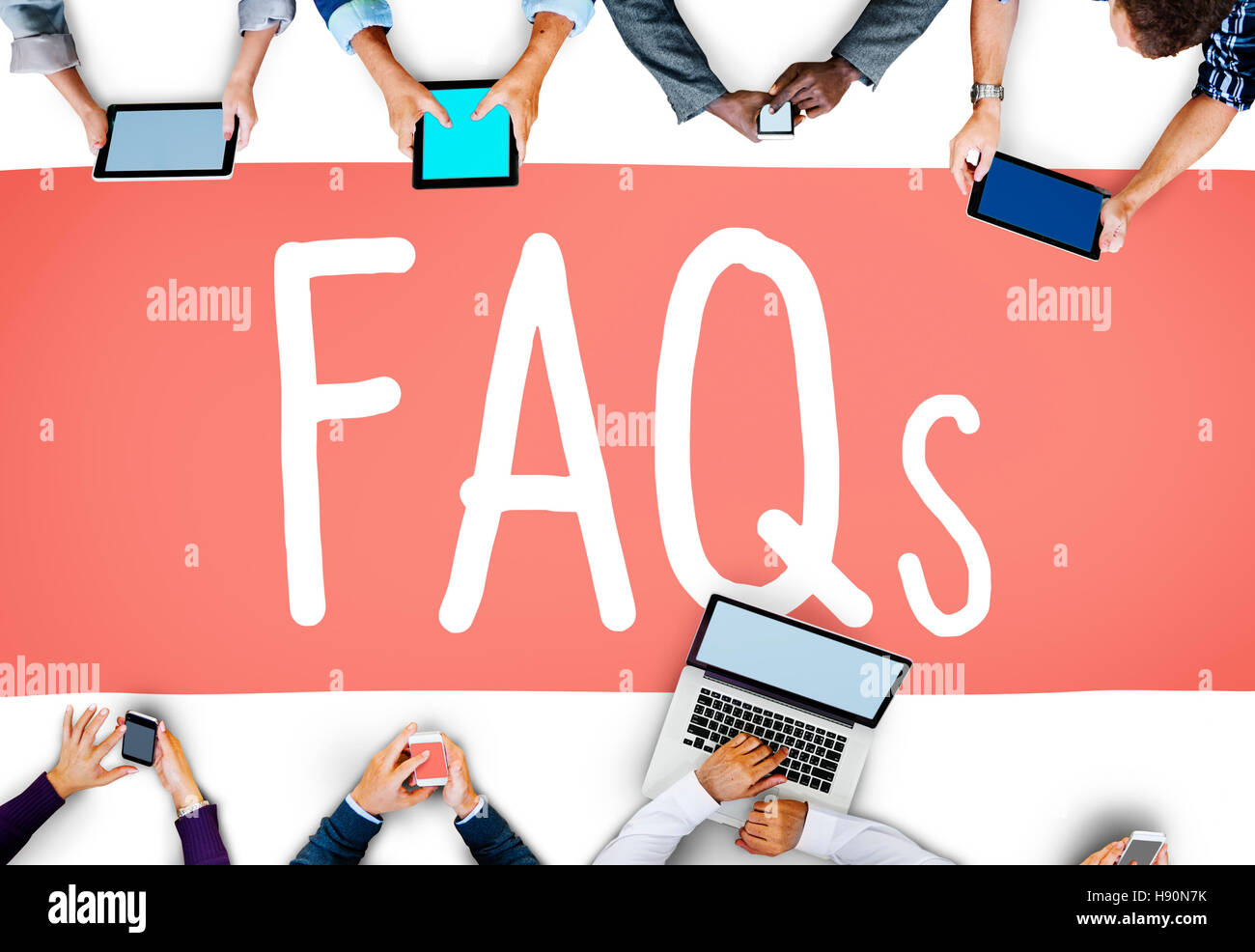 Frequently Asked Questions Faq Feedback Information Concept Stock Photo ...