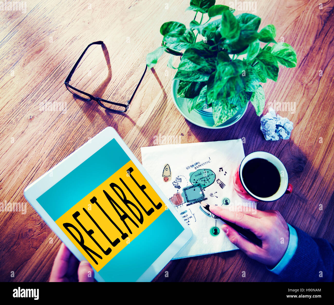 Reliable Integrity Efficiency Trust Trustworthy Concept Stock Photo - Alamy