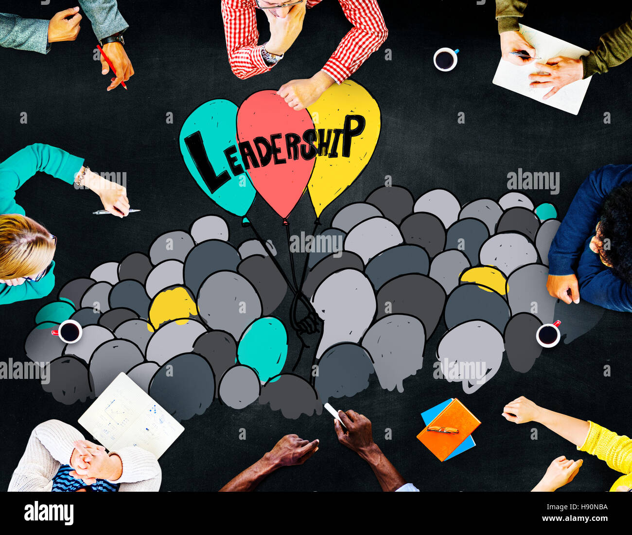 Leadership Lead Management Responsibility Vision Concept Stock Photo ...