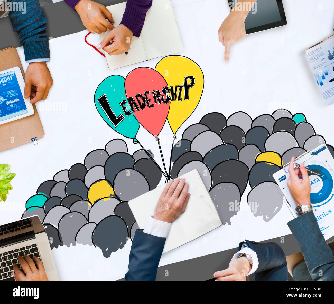 Leadership Lead Management Responsibility Vision Concept Stock Photo ...