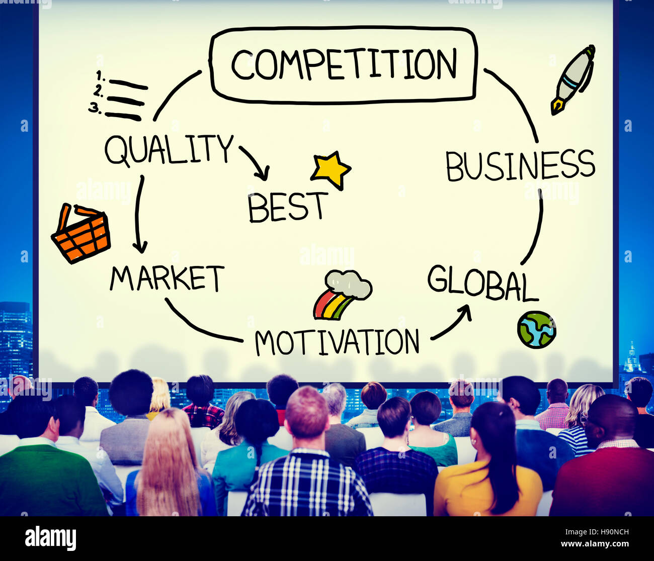 Competition Market Global Challenge Contest Concept Stock Photo - Alamy