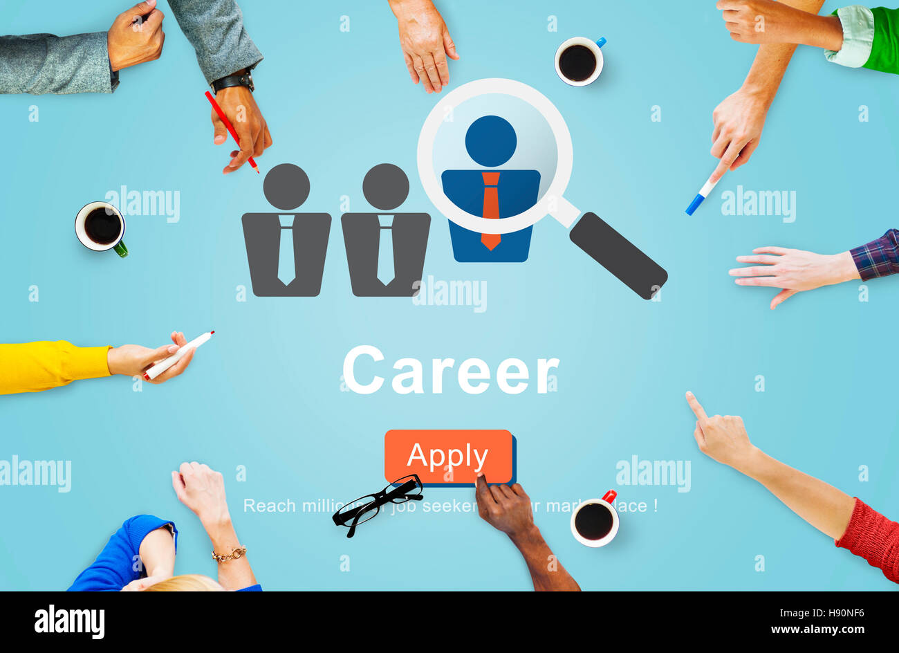 Career Expertise Hiring Professional Occupation Concept Stock Photo - Alamy