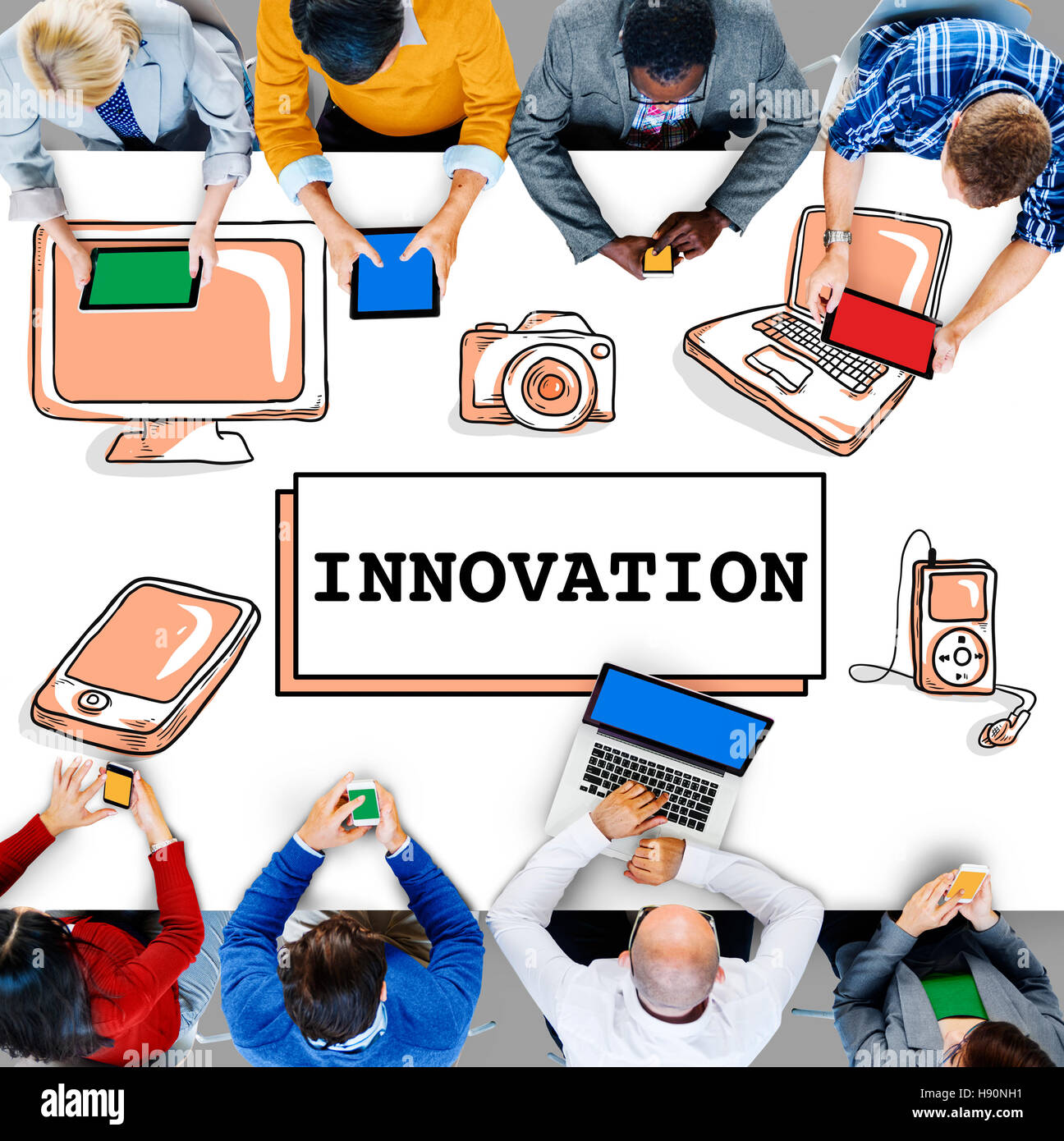 Innovation Technology Be Creative Futuristic Concept Stock Photo - Alamy