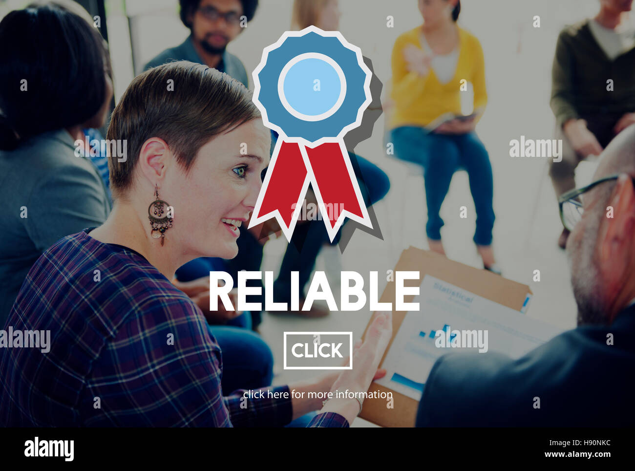 Reliable Trusty Badge Responsible Concept Stock Photo - Alamy