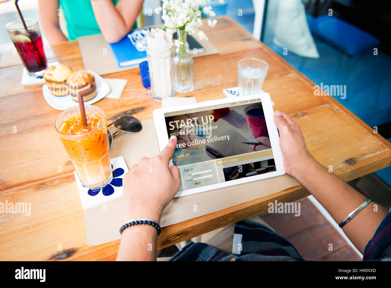 Ideas Creativity Planning Office Working Cafe Concept Stock Photo - Alamy