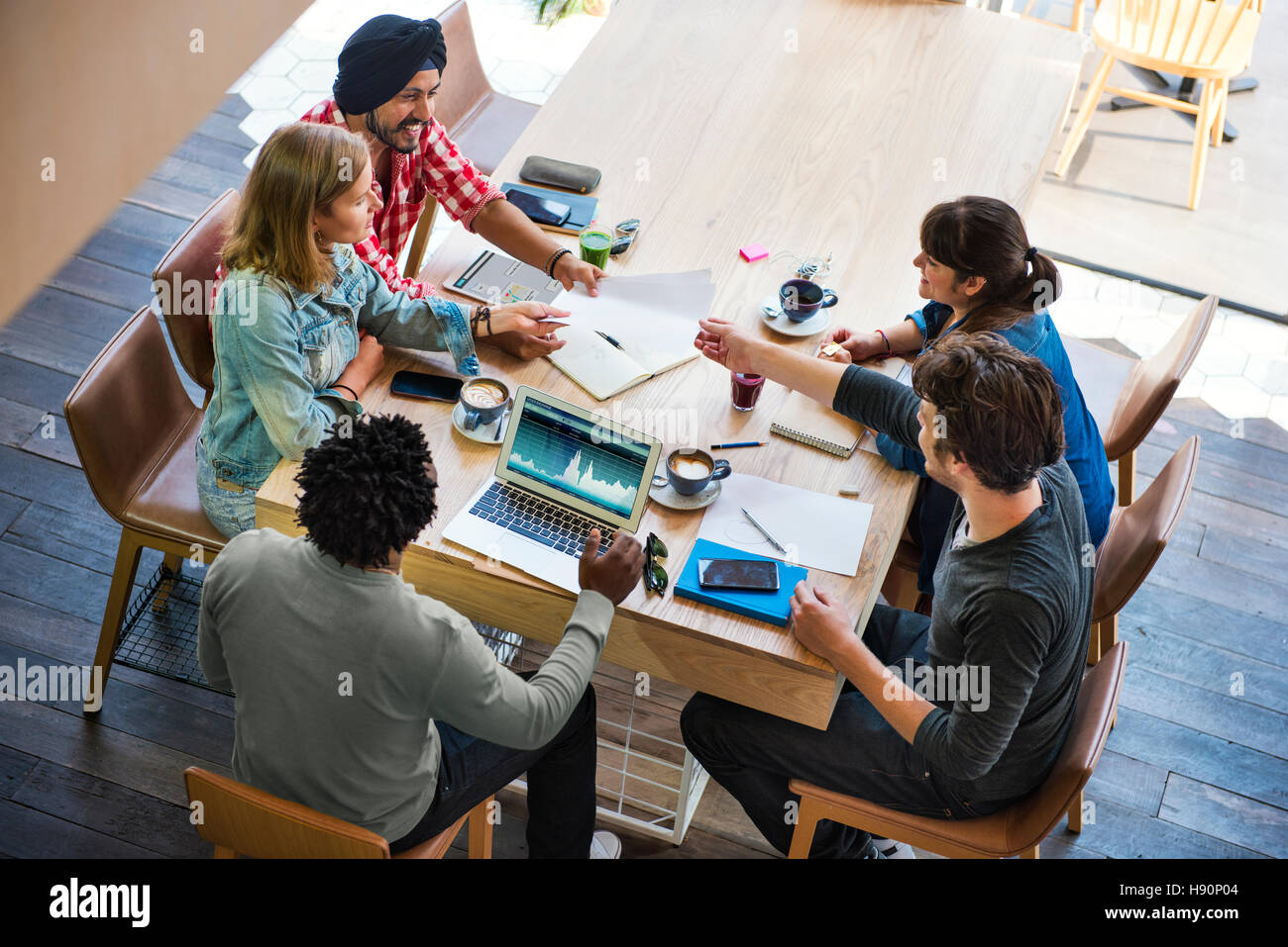Ideas Creativity Planning Office Working Cafe Concept Stock Photo - Alamy