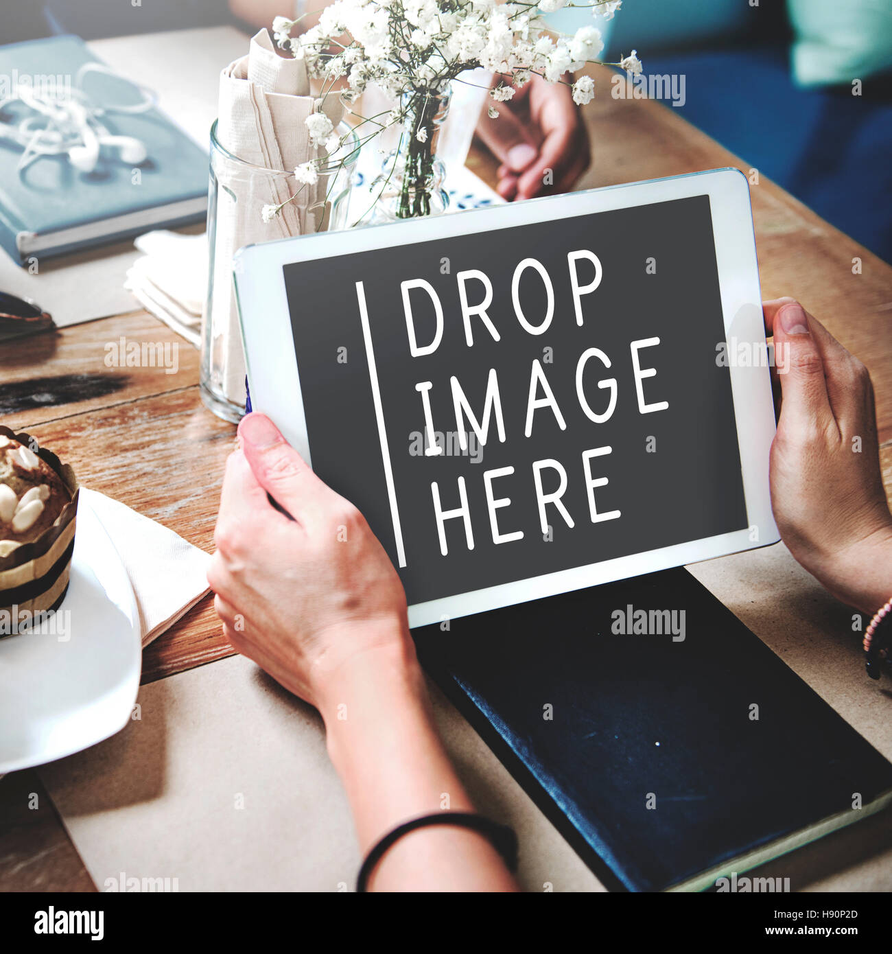 Upload Connecting Share Upload Social Communication Concept Stock Photo ...