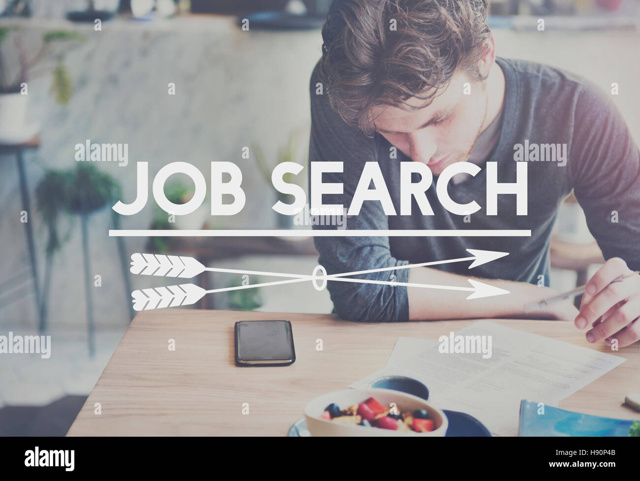 Job Search Application Career Work Concept Stock Photo - Alamy